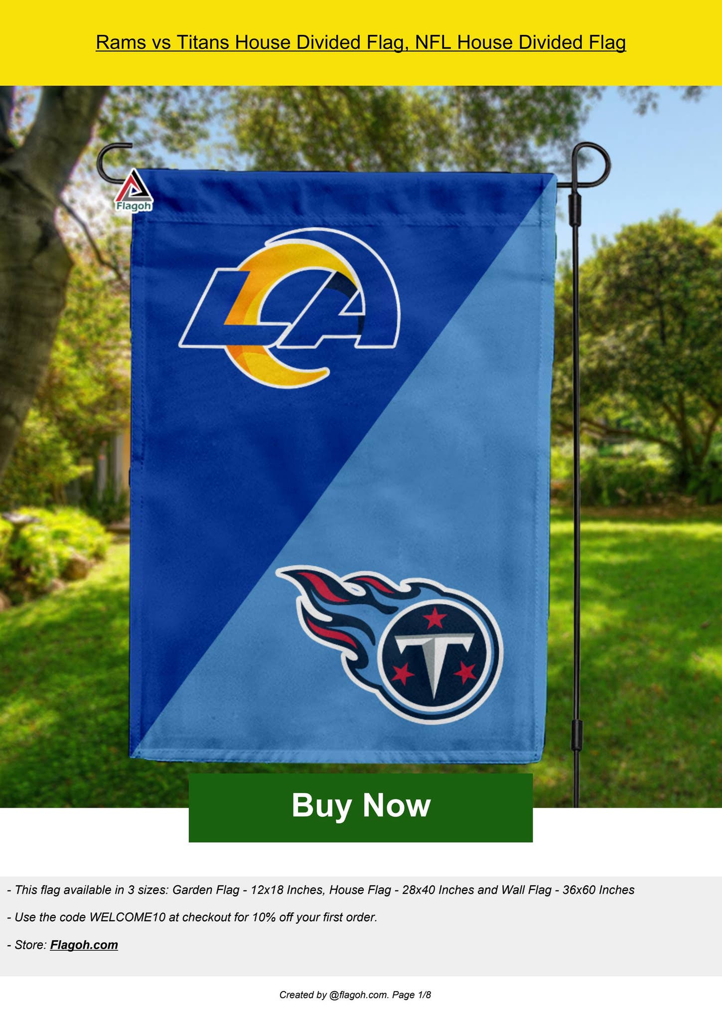 Rams vs Titans House Divided Flag, NFL House Divided Flag by flagoh - Issuu
