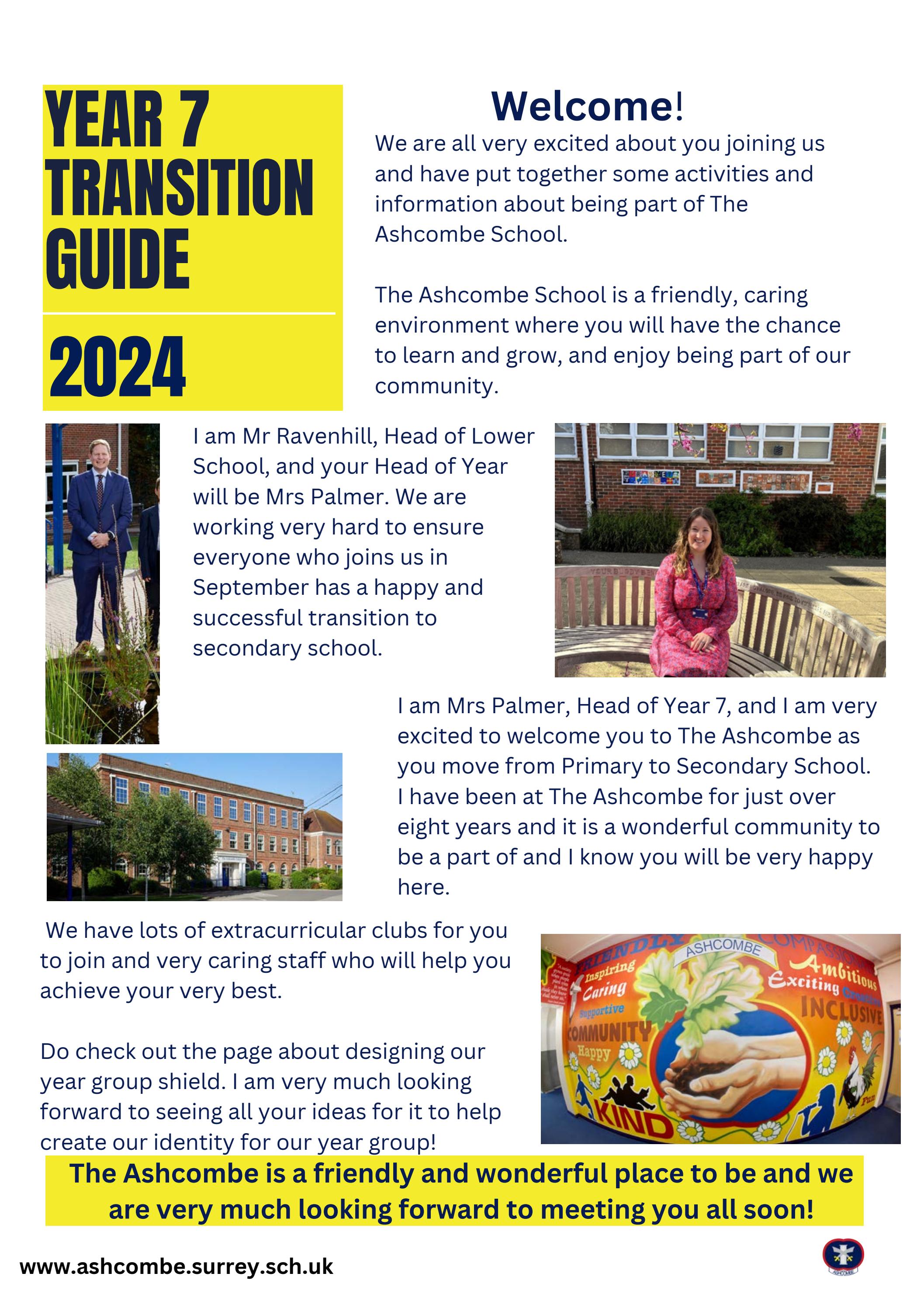 Year 7 Transition Guide 2024 by theashcombeschool - Issuu