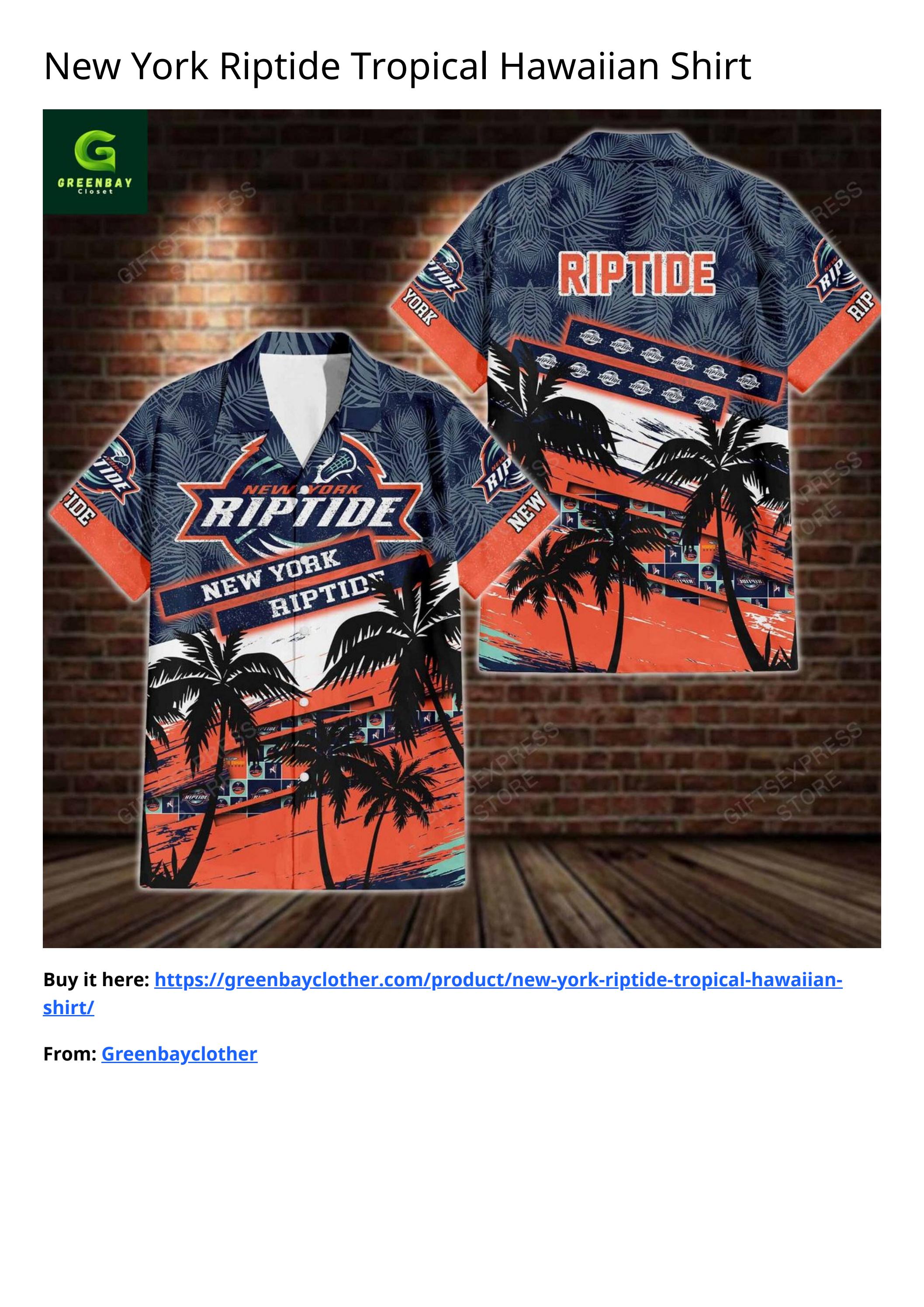 New York Riptide Tropical Hawaiian Shirt by Rippandemicshirt - Issuu
