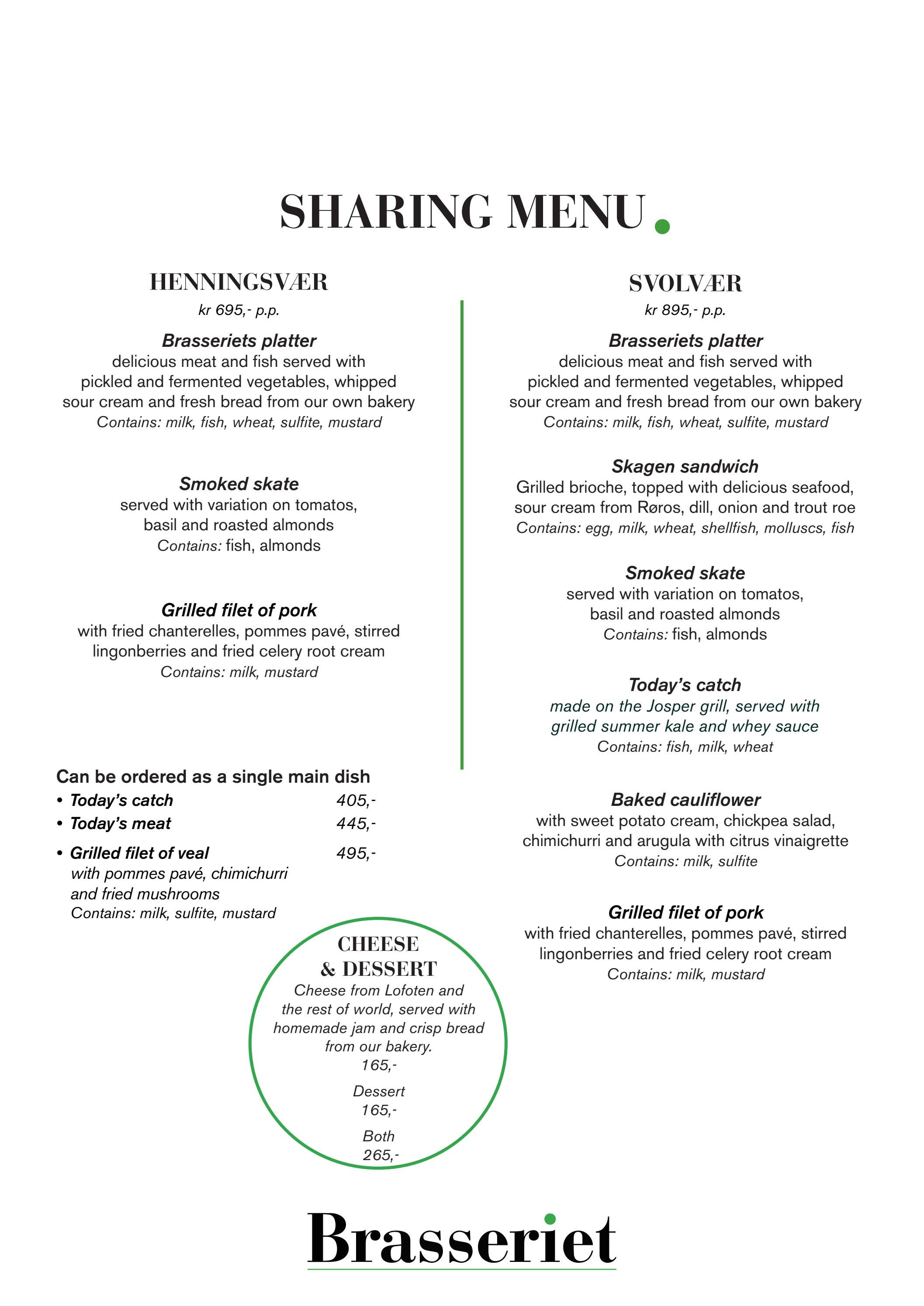 Thon Hotel Svolvær - Brasseriet - Summer menu - EN by Olav Thon Gruppen ...