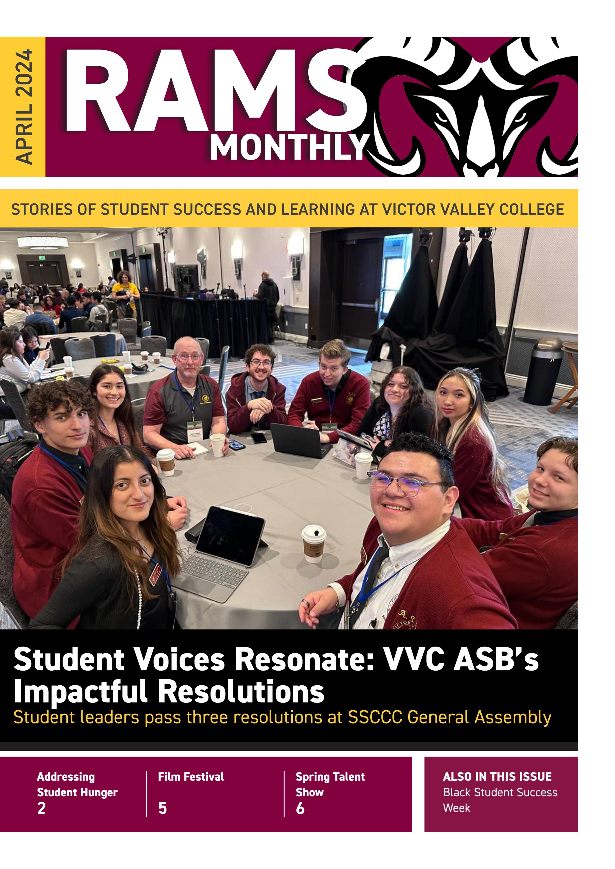 RAMS Monthly April 2024 by Victor Valley College - Issuu