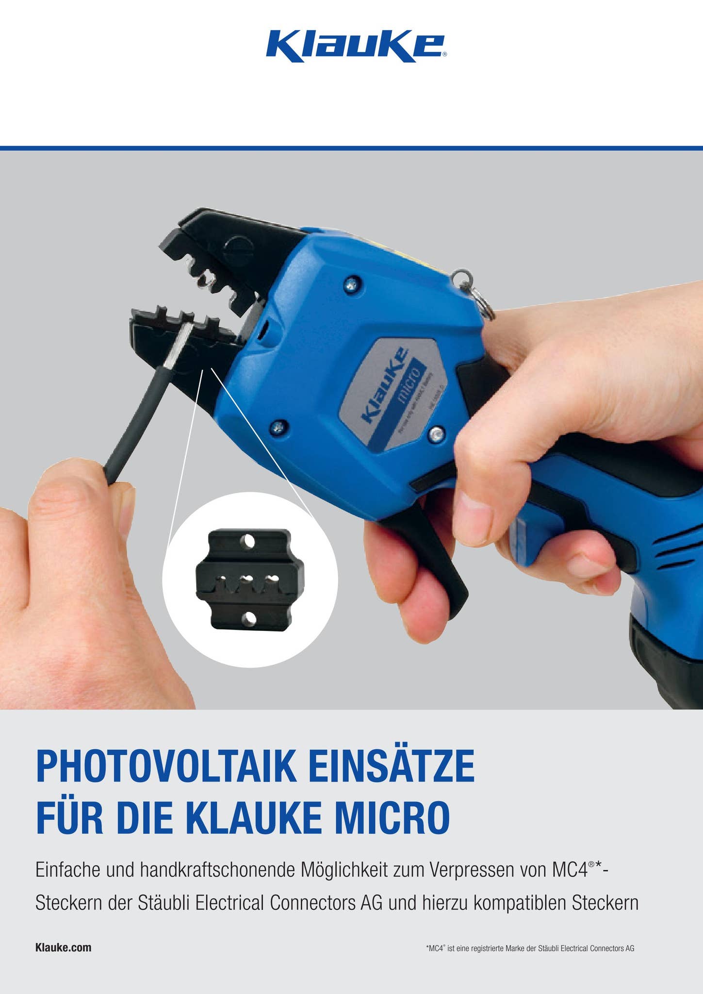 Brochure - Photovoltaic Dies for the Klauke micro -DE by Klauke - Issuu