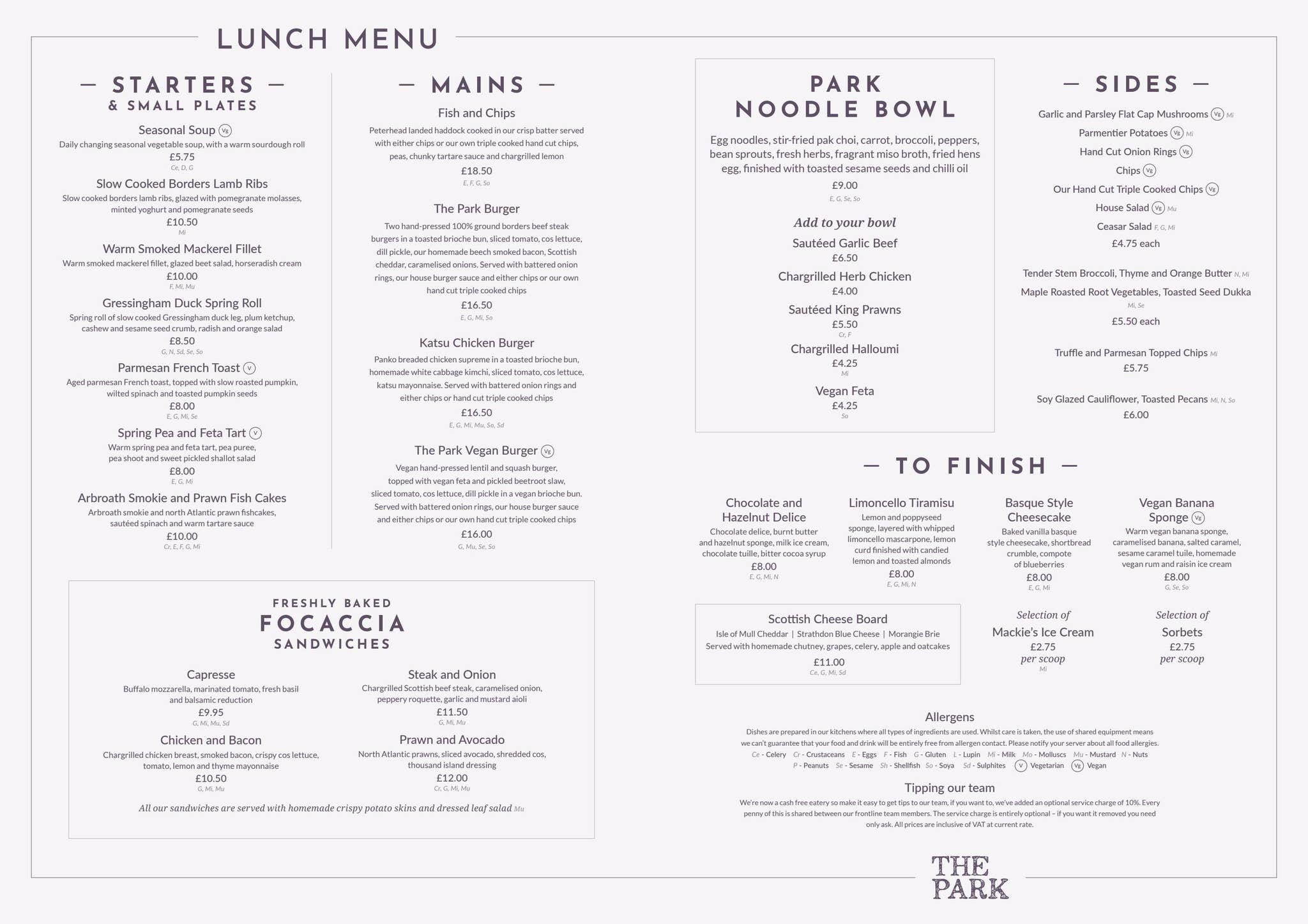 Park Lunch Menu by Crieff Hydro Family of Hotels - Issuu