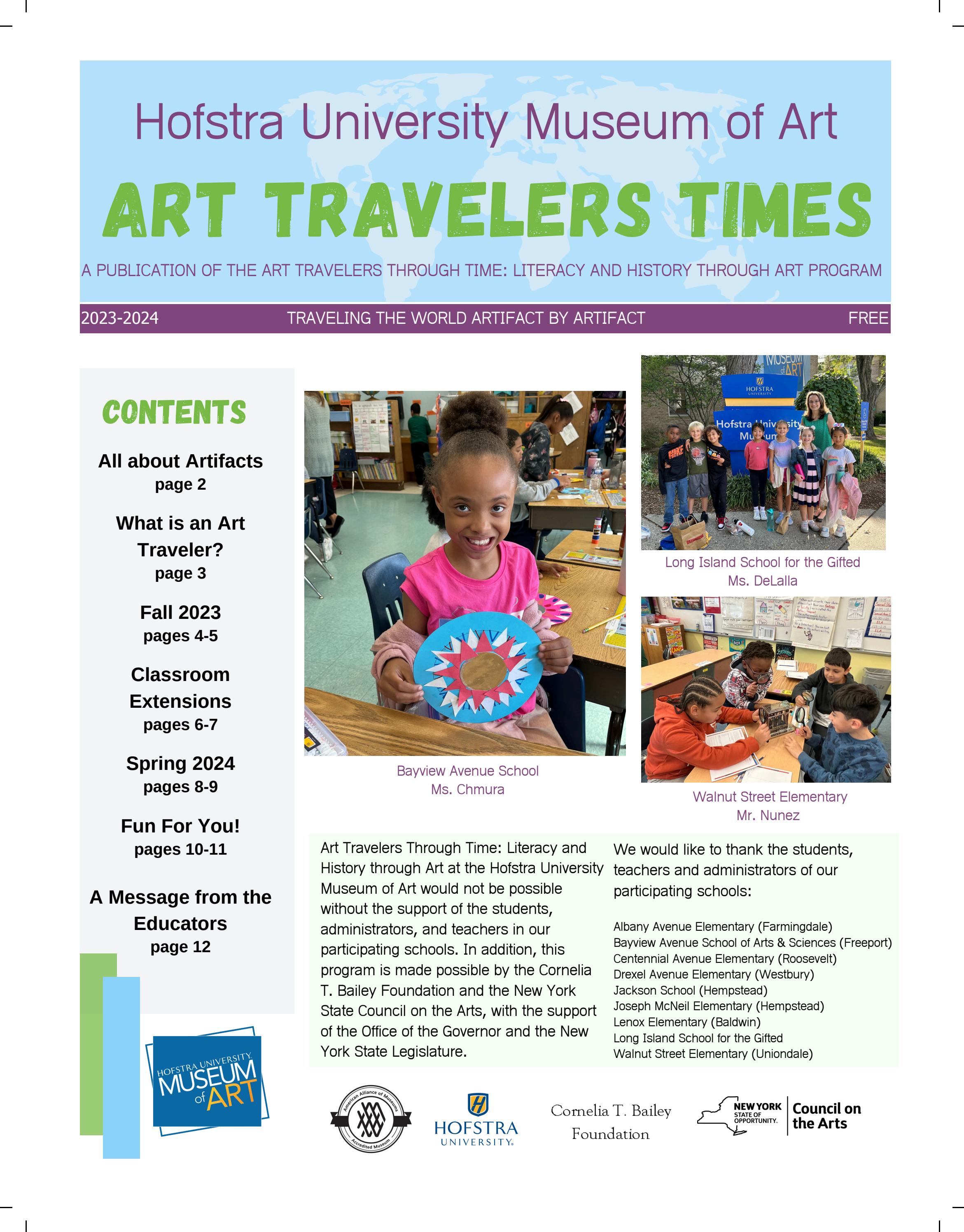 Hofstra University Musuem of Art: Art Travelers Times 2023-2024 by ...