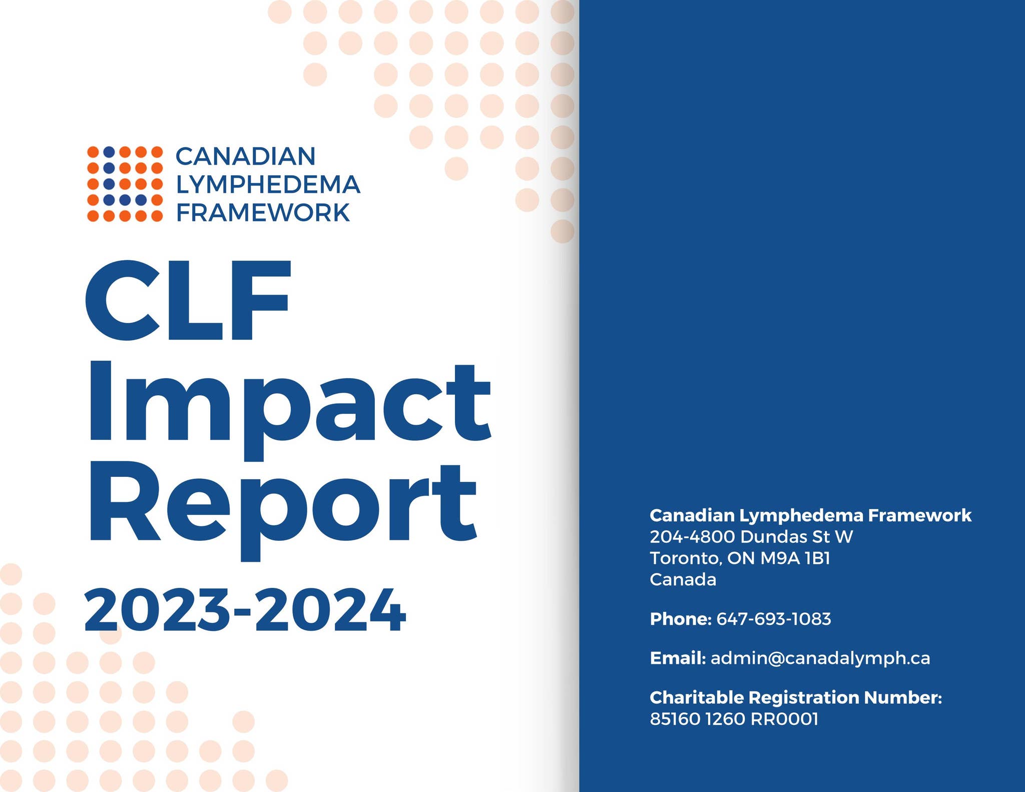 CLF 2023-24 Impact Report by Canadian Lymphedema Framework - Issuu