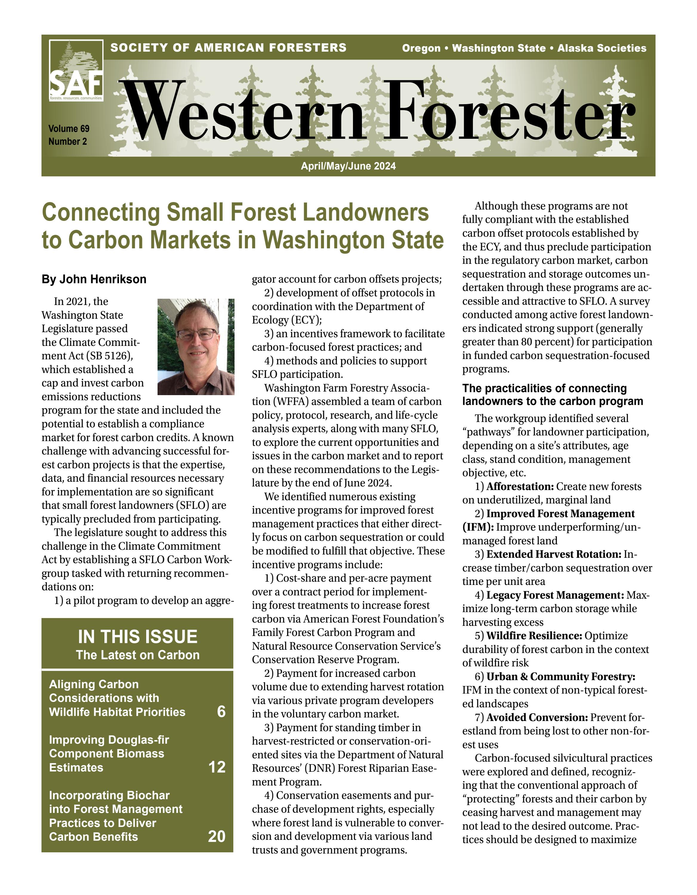 Western Forester - Spring 2024 by Western Forestry - Issuu