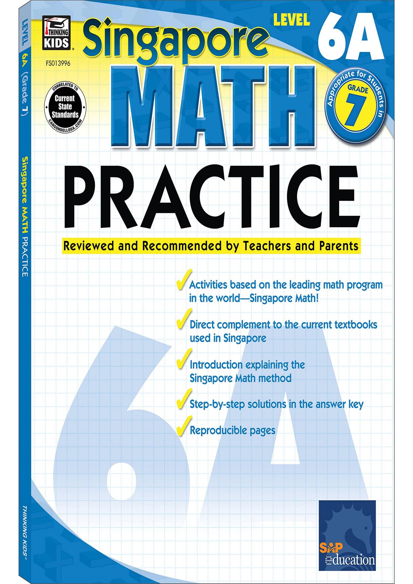 (DOWNLOAD)-Singapore Math Level 6A 7th Grade Math Workbooks, Singapore ...