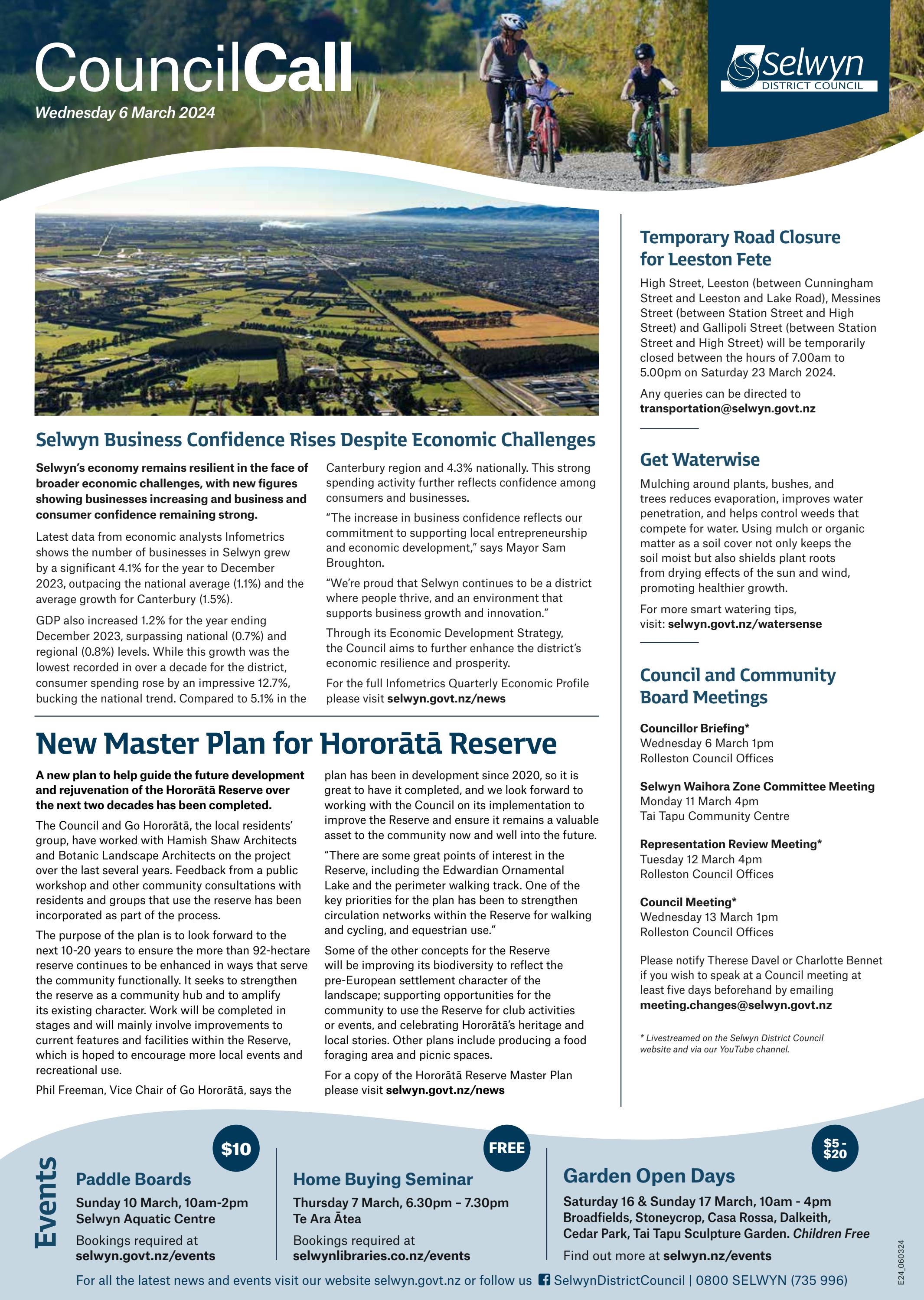 Council Call - 6 March 2024 by Selwyn District Council - Issuu