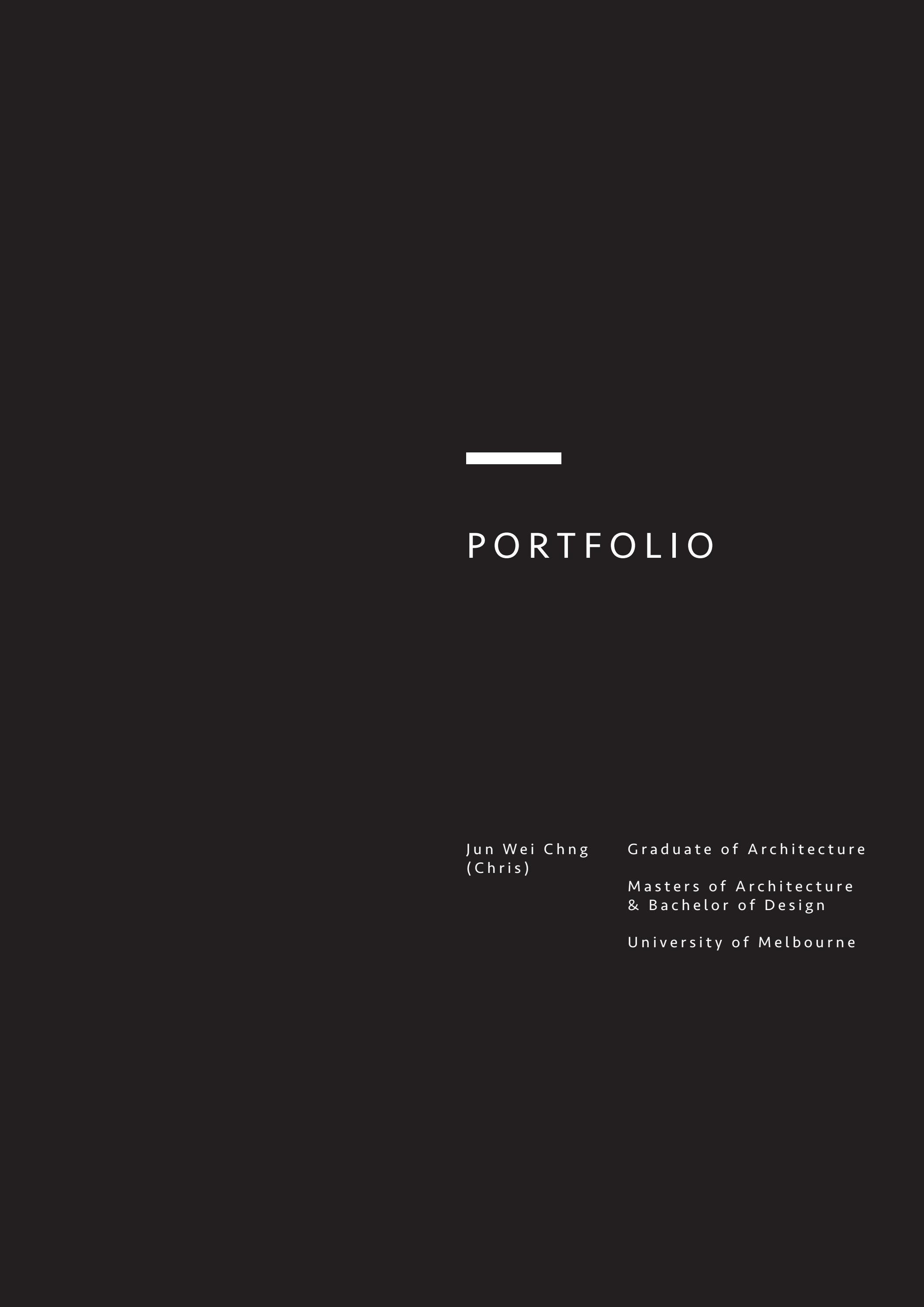 Architecture Portfolio - Chris Chng by Jun Wei Chng (Chris) - Issuu