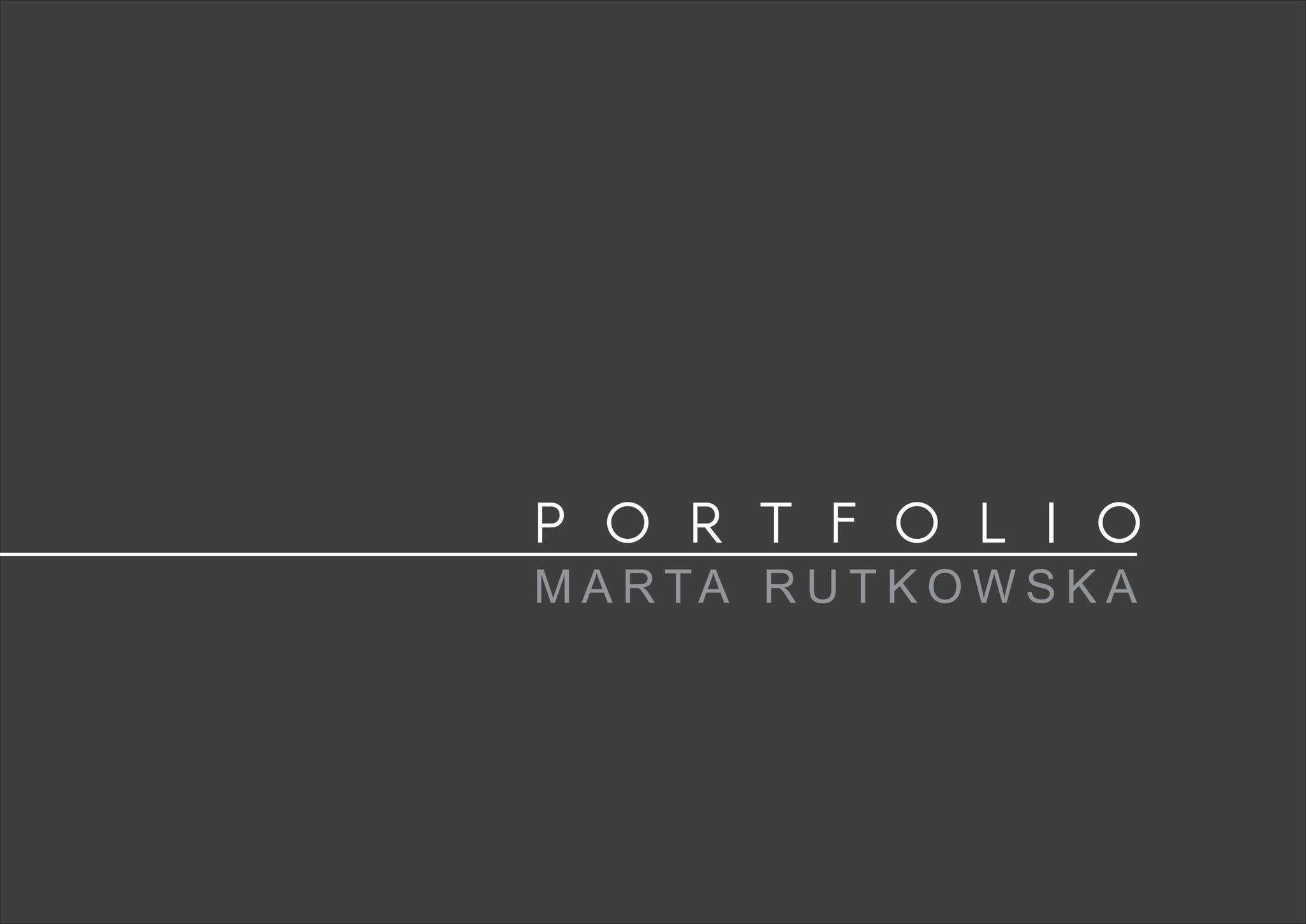 Marta Rutkowska_PORTFOLIO by MartaJRutkowska - Issuu