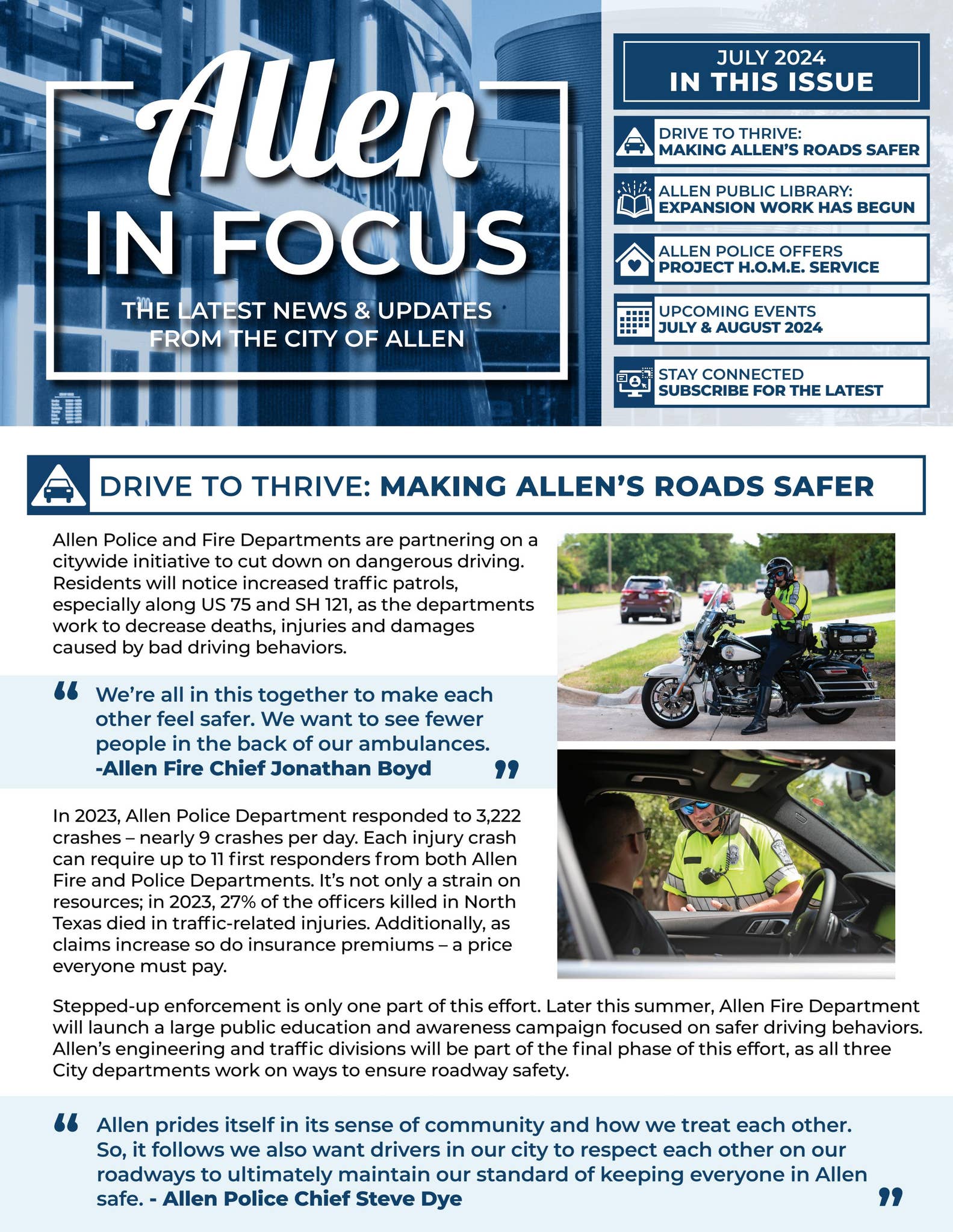 Allen In Focus: July 2024 Issue (City of Allen) by City of Allen - Issuu