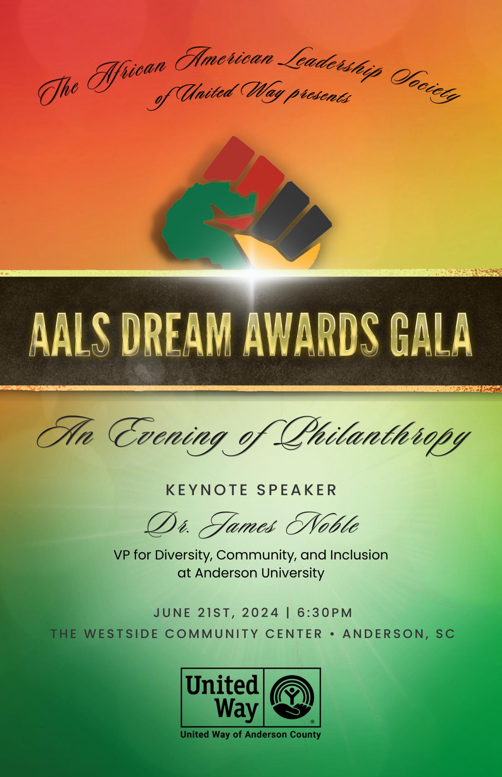 AALS Dream Awards Gala 2024 by UnitedWayofAndersonCounty - Issuu