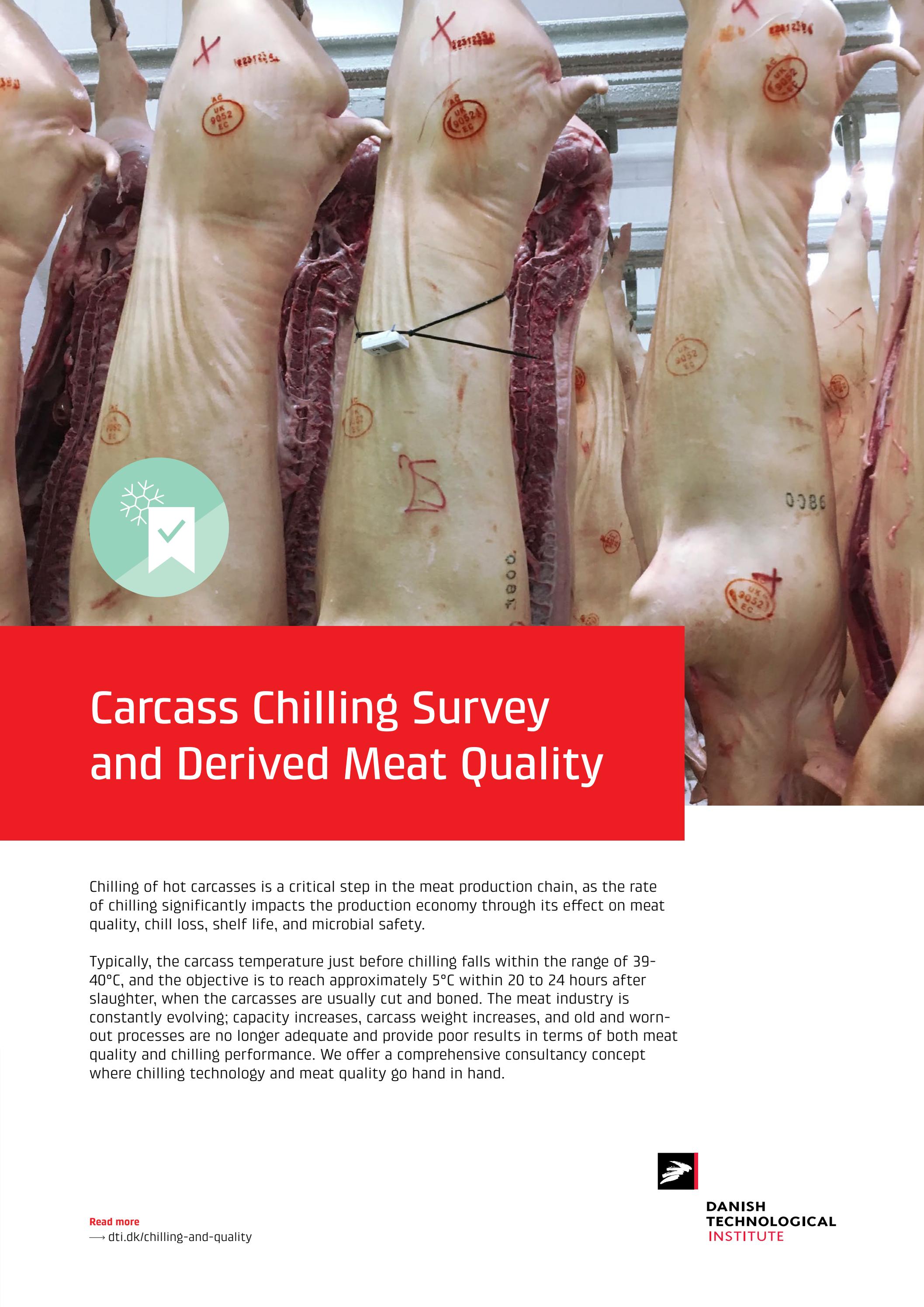 Carcass Chilling Survey and Derived Meat Quality by Teknologisk ...