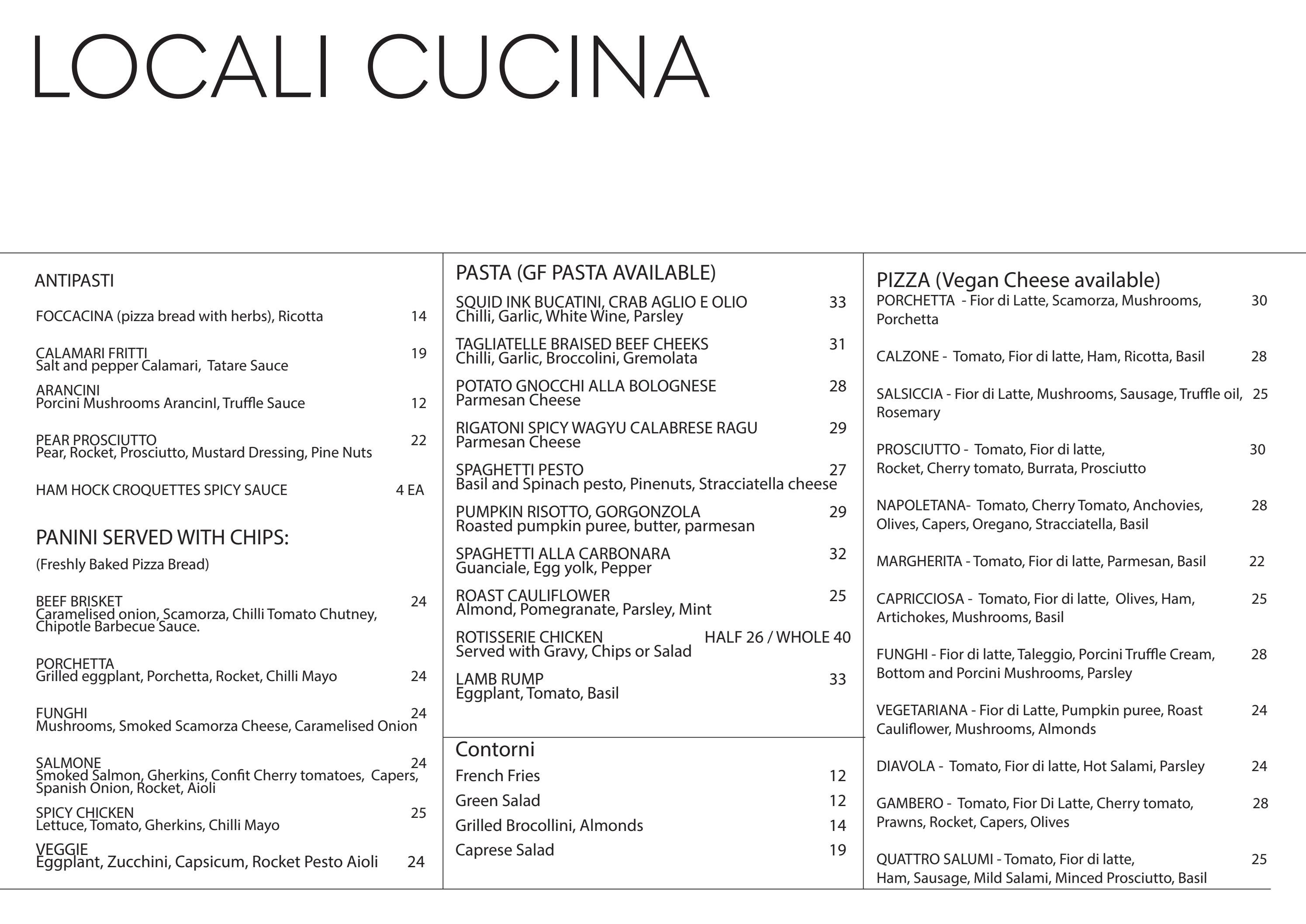 LOCALI MENU WYNYARD 06.05.2024 by info-romeosretail.com - Issuu