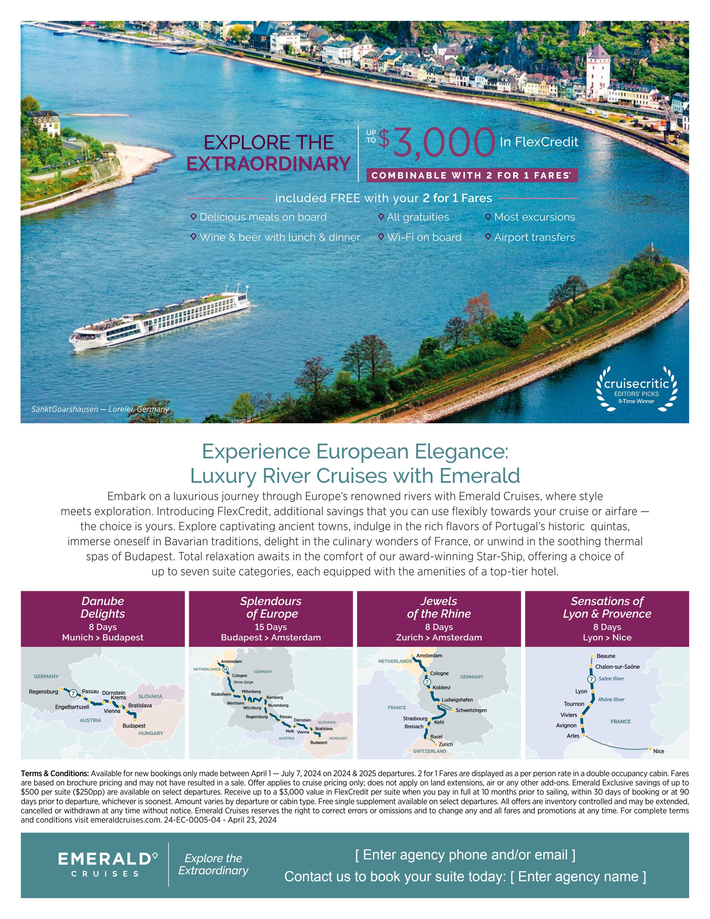 Emerald Cruises - Explore the Extraordinary Q2 Flyers by Scenic ...