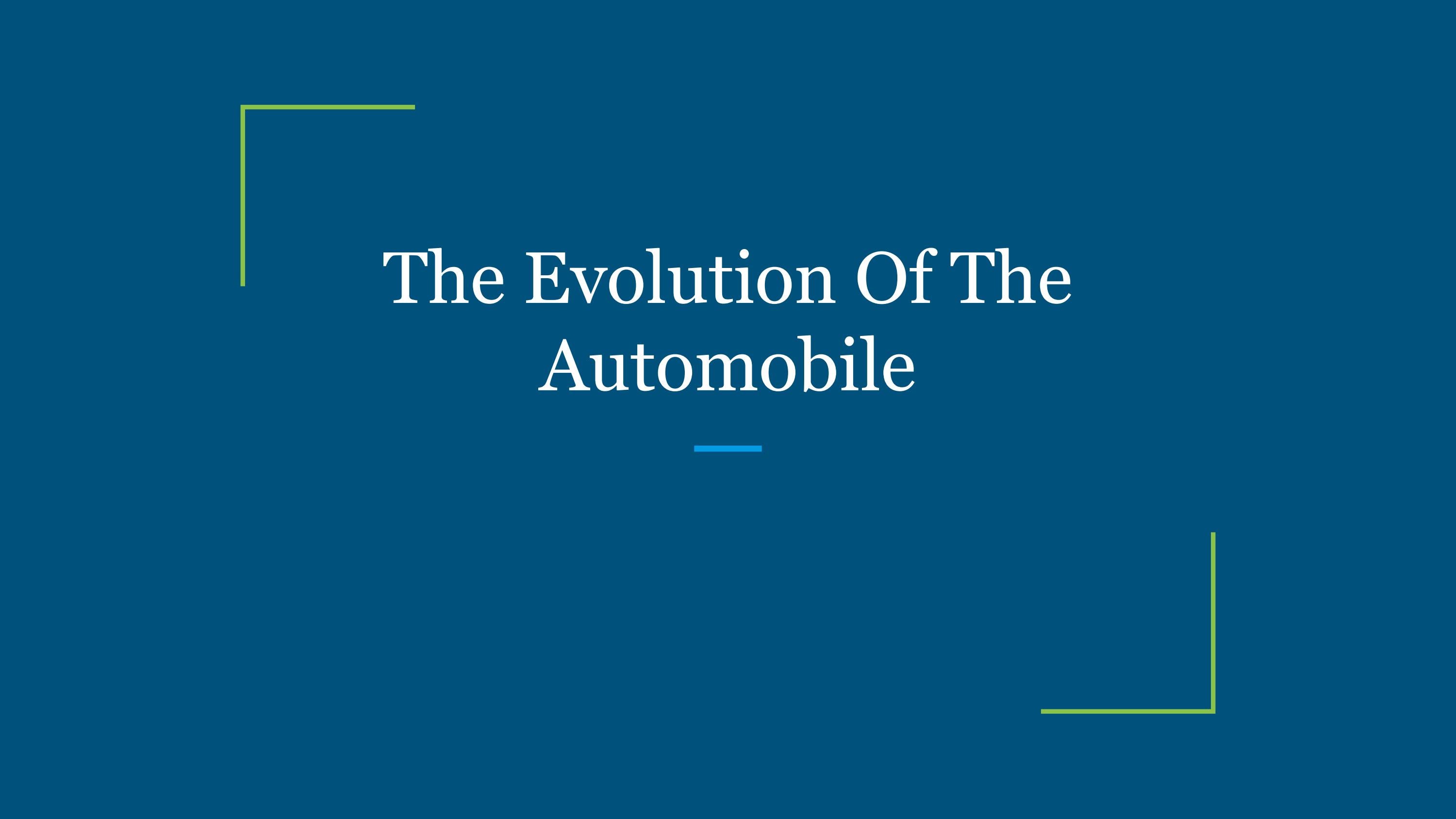 The Evolution Of The Automobile by ifavee - Issuu