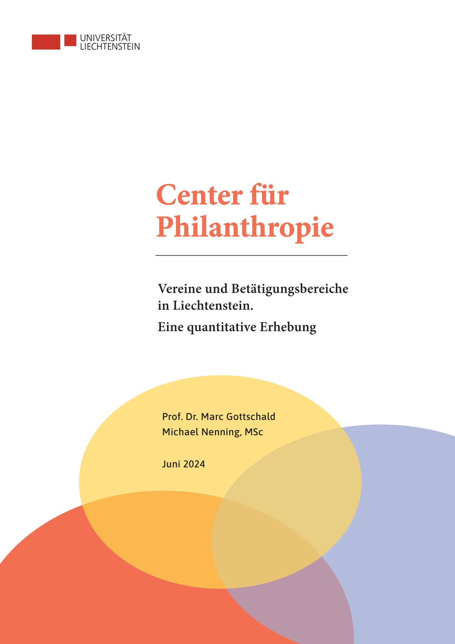 Vereine und Betätigungsbereiche in Liechtenstein by Universität ...