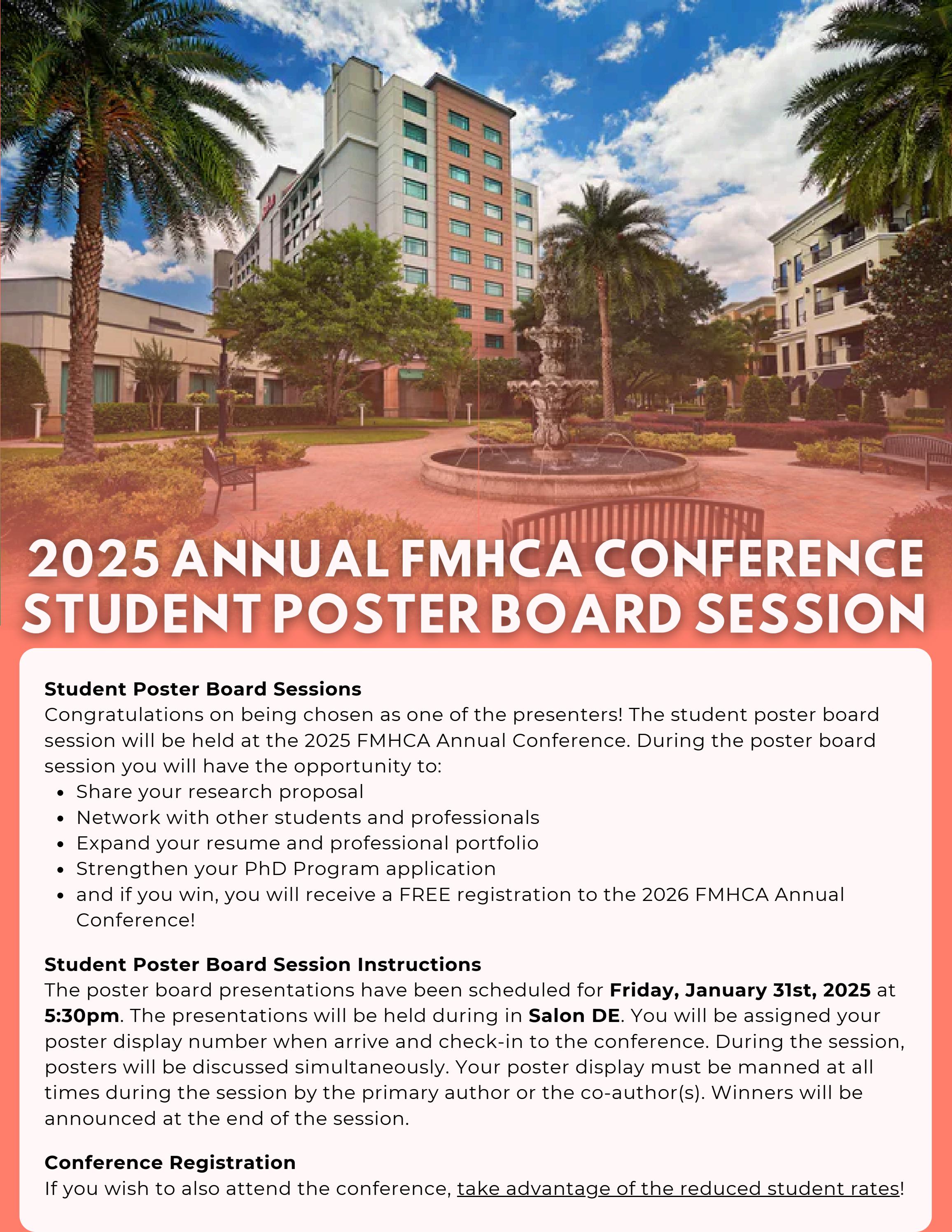 2025 Annual FMHCA Conference Student Poster Board Session by FMHCA - Issuu