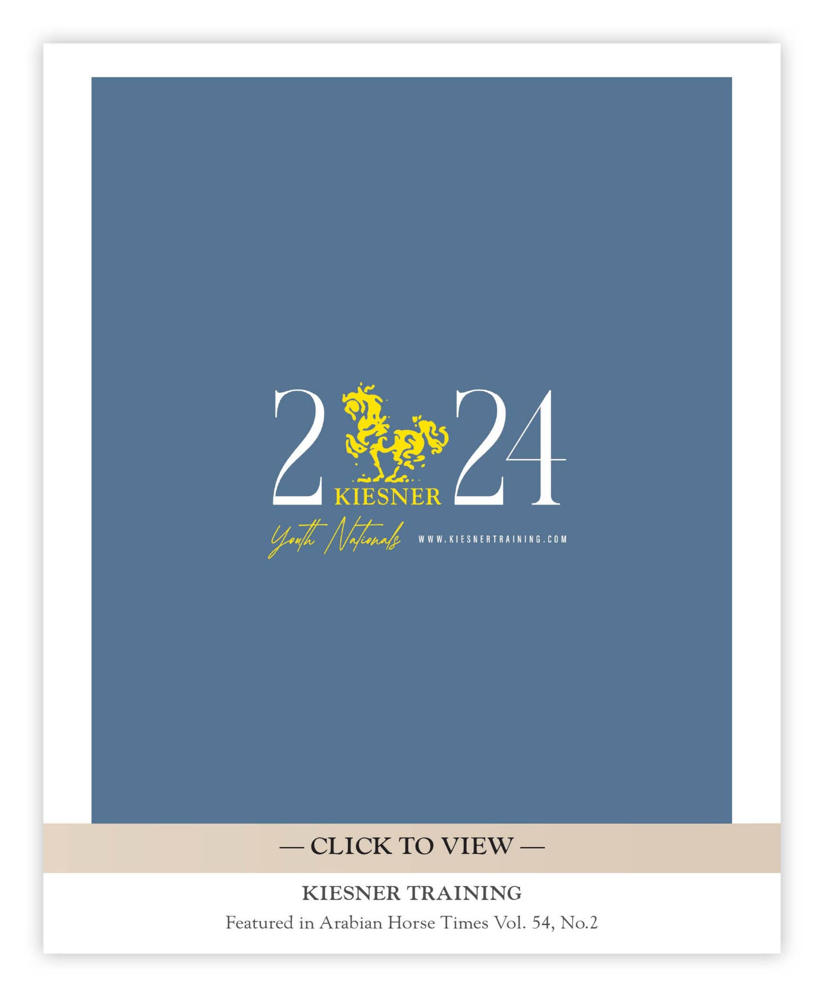 Kiesner Training Featured In AHT Vol. 54, No.2 by Arabian Horse Times - Issuu