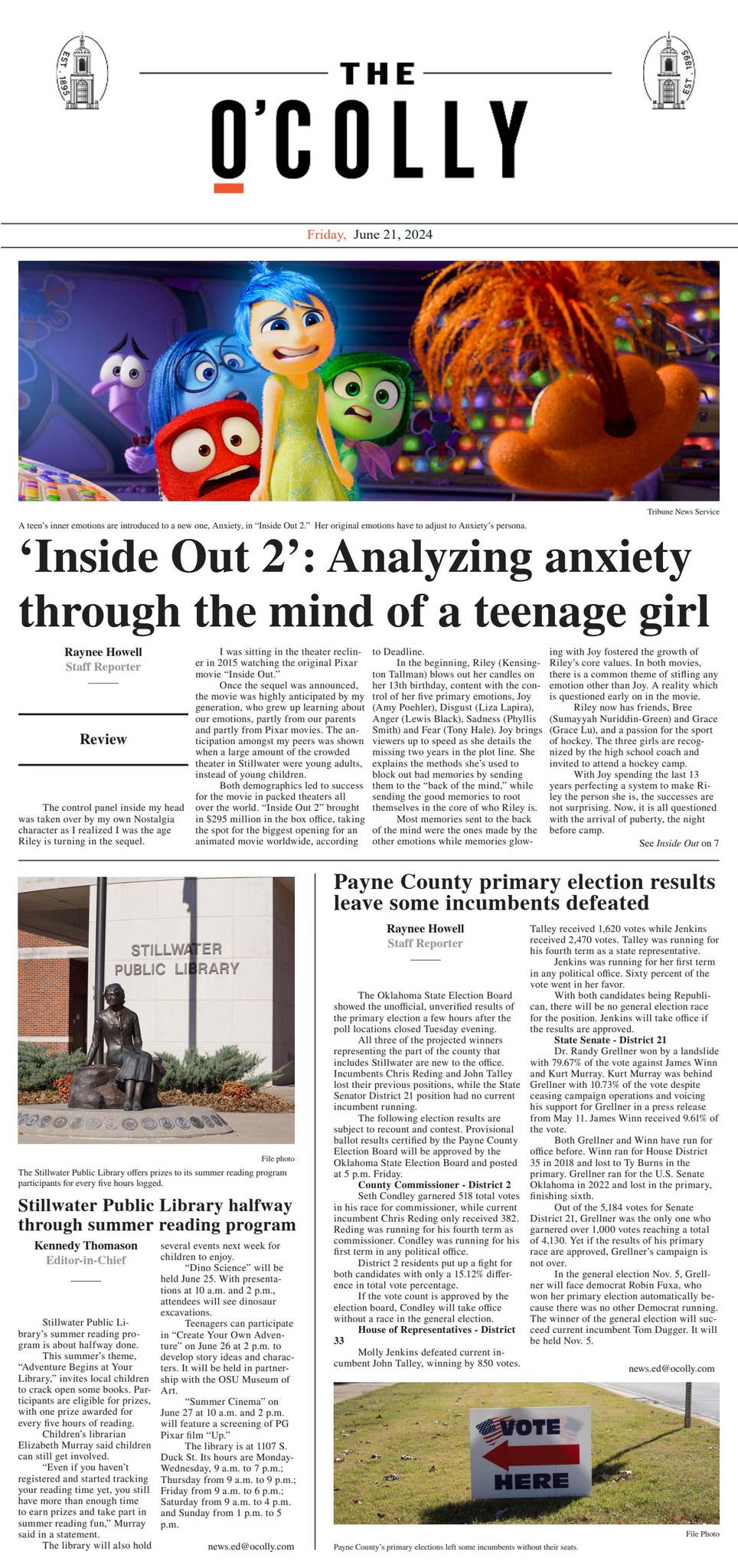 The O'Colly, Friday, June 21, 2024 by The O'Colly - Issuu