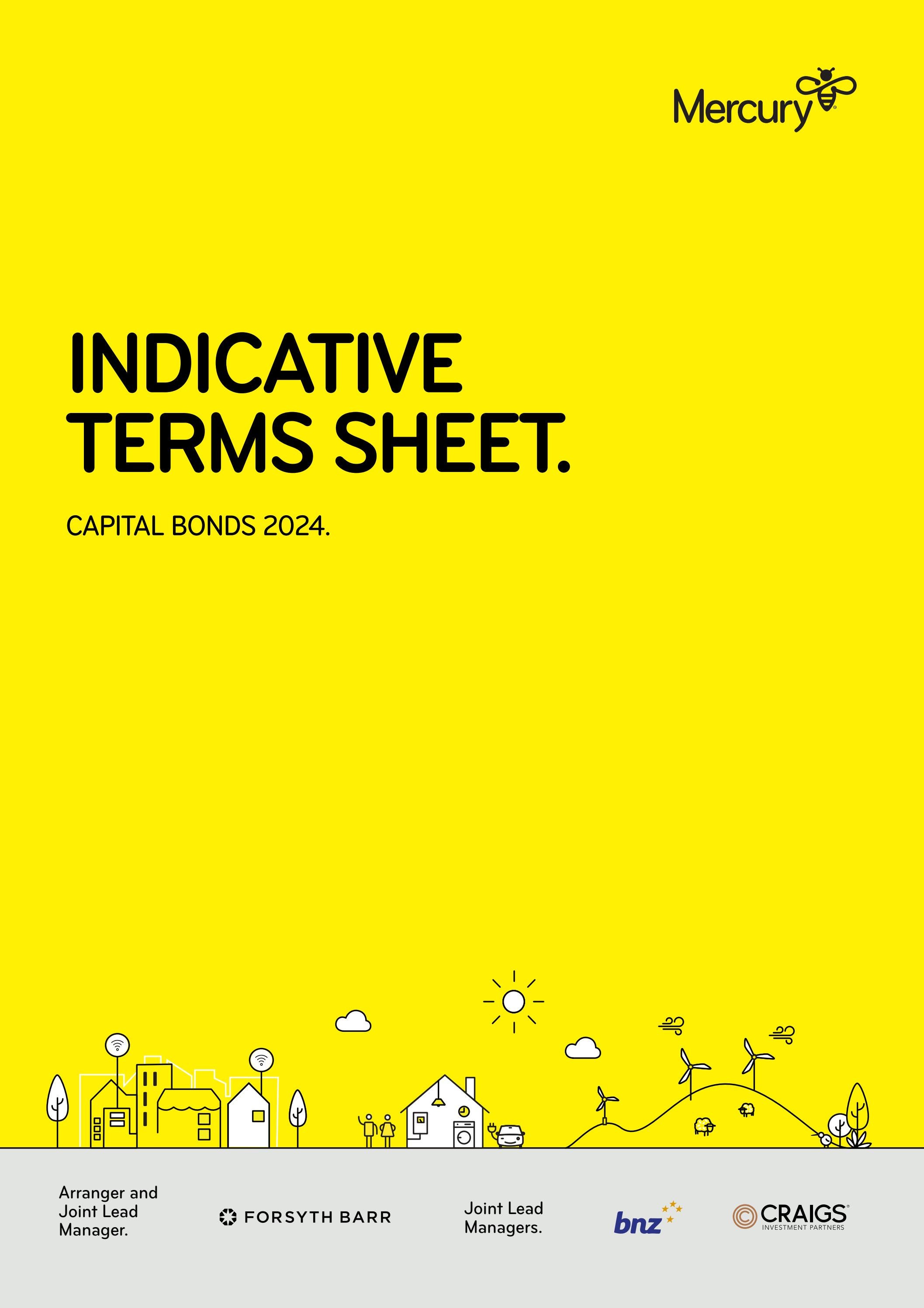 Mercury Indicative Terms Sheet 2024 by Mercury - Issuu