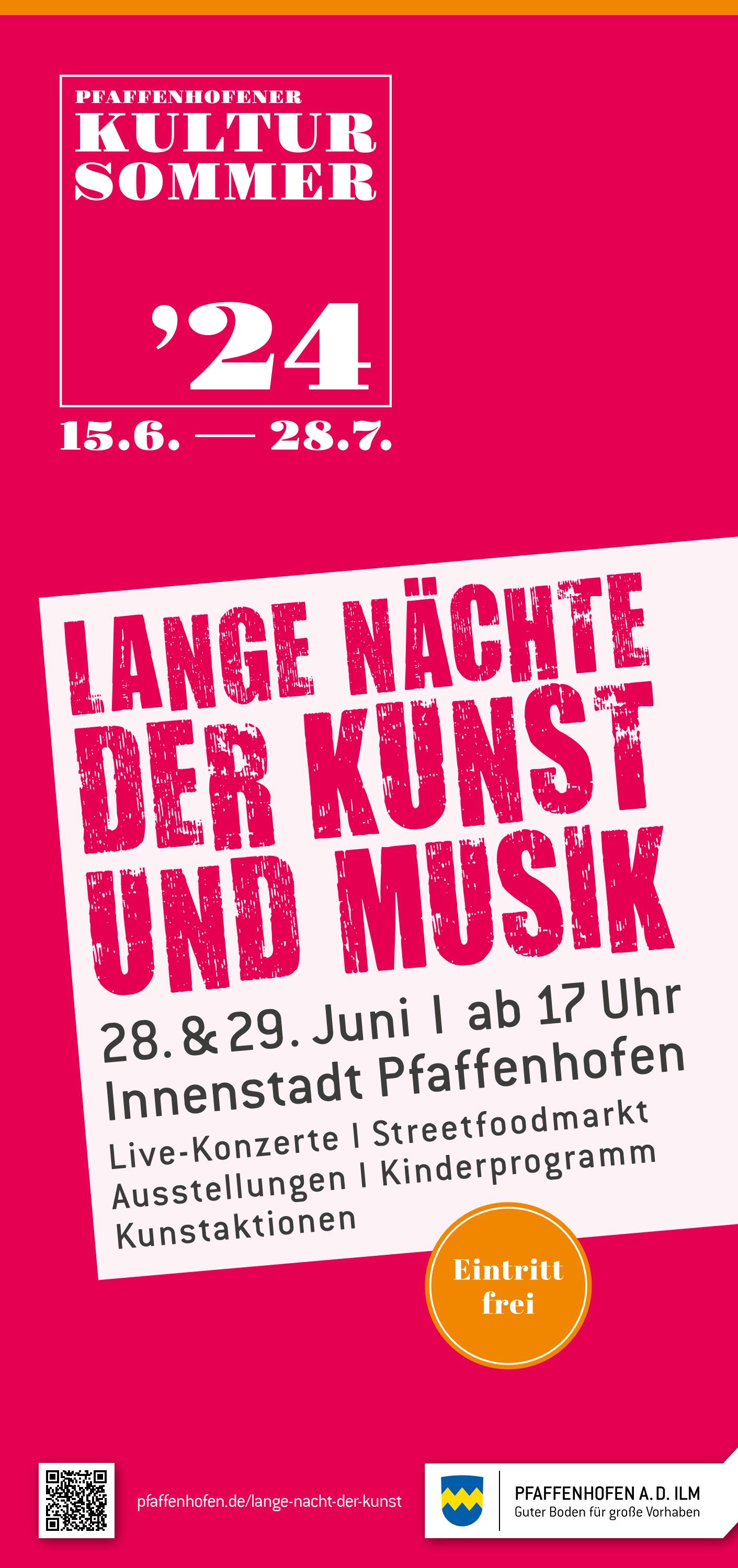 Programmflyer Lange Nächte der Kunst und Musik 2024 by Pfaffenhofen a. d. Ilm - Issuu