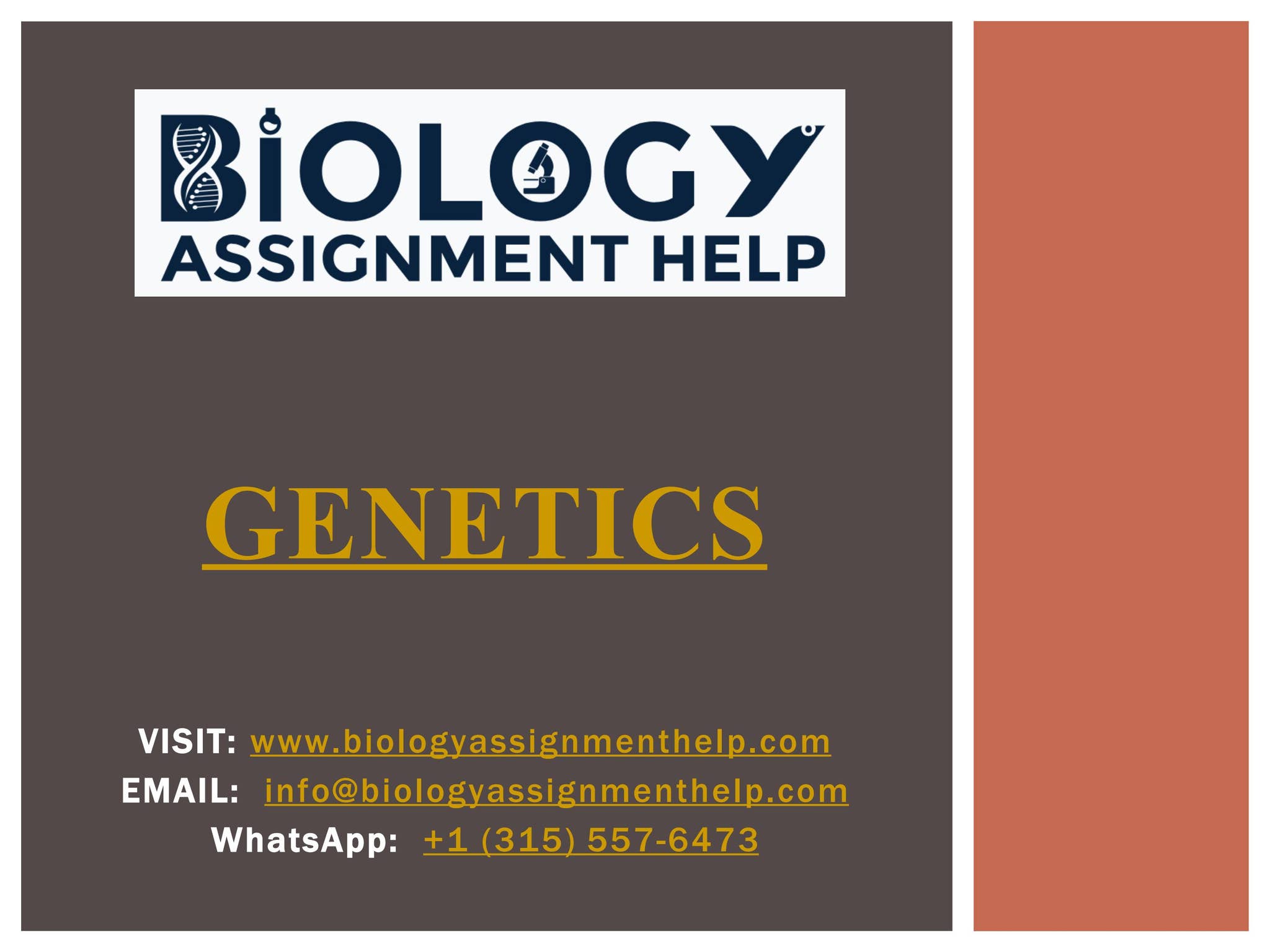 Mastering Genetics: Solving Biology Assignments with Expert Solutions by biologyassgnhelp - Issuu