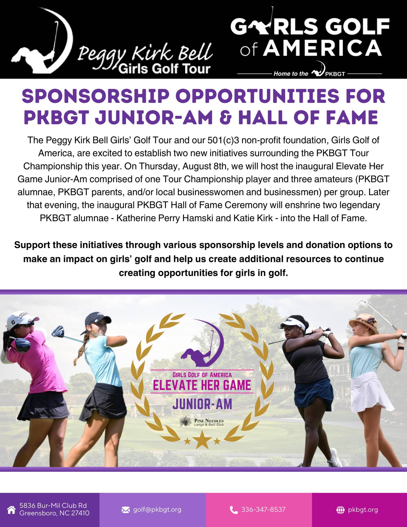 Elevate Her Game Junior-Am and PKBGT Hall of Fame Sponsorships by ...
