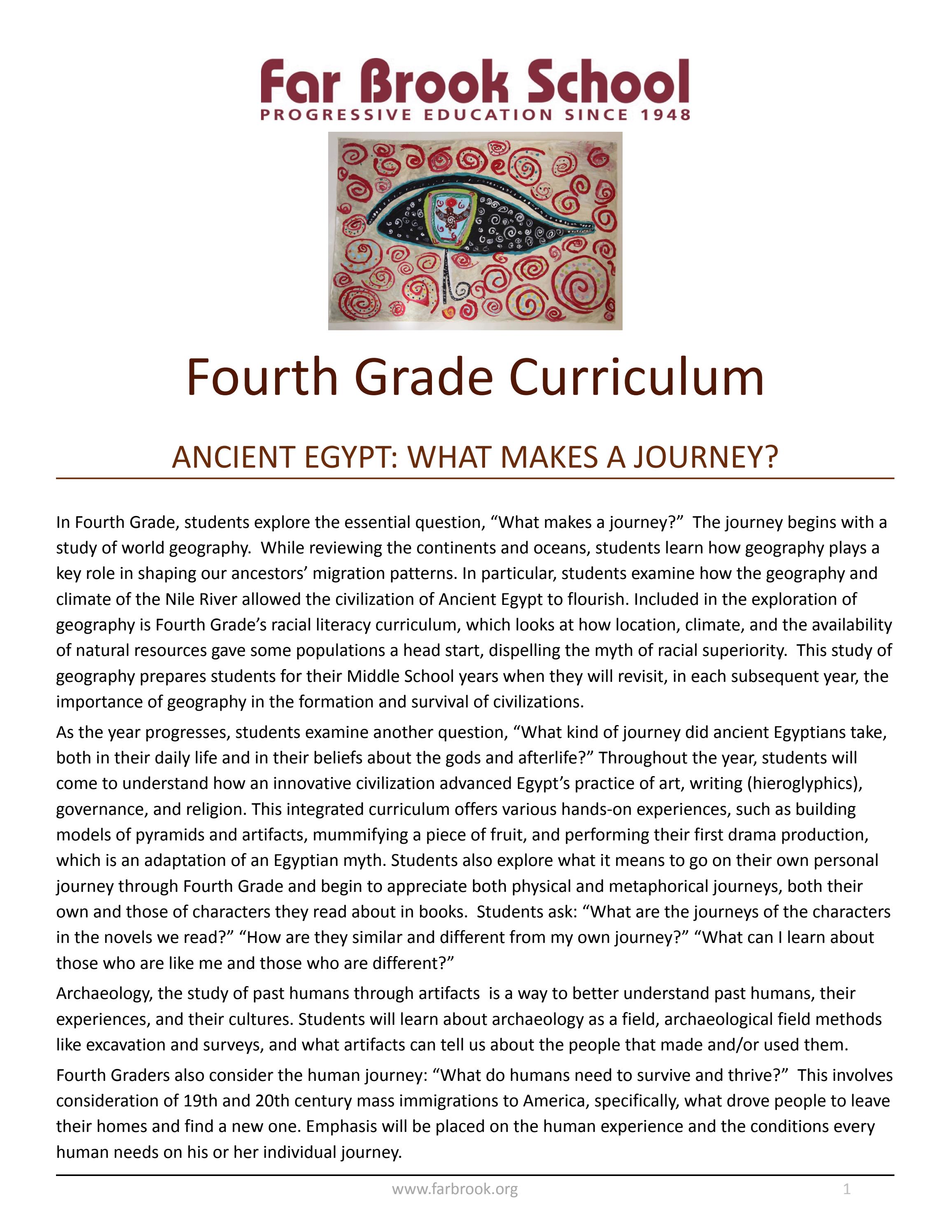 Curriculum Guide - Grade 4 - 2023 by Far Brook School - Issuu