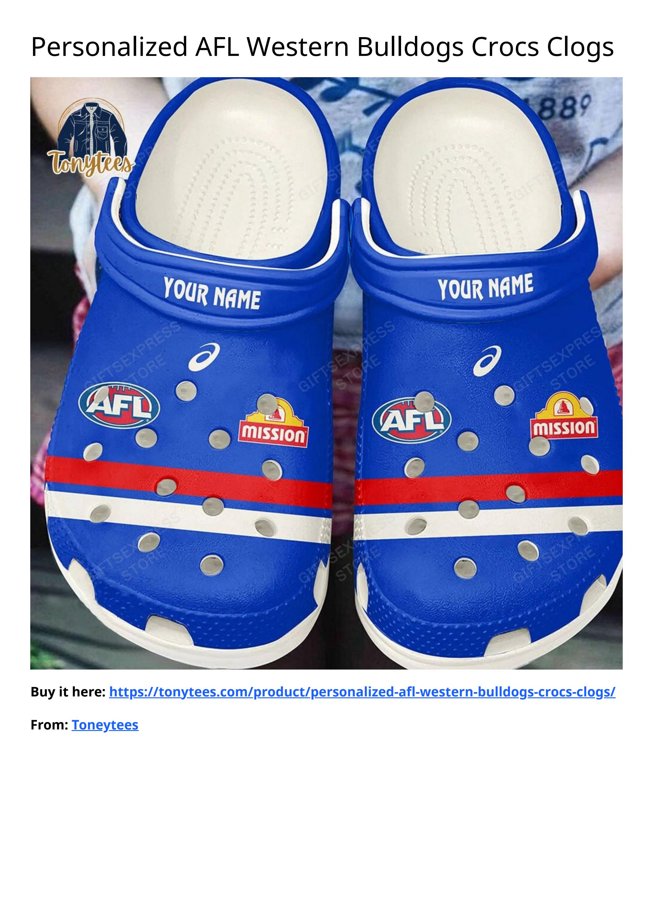 Personalized AFL Western Bulldogs Crocs Clogs by Tonytees Store - Issuu