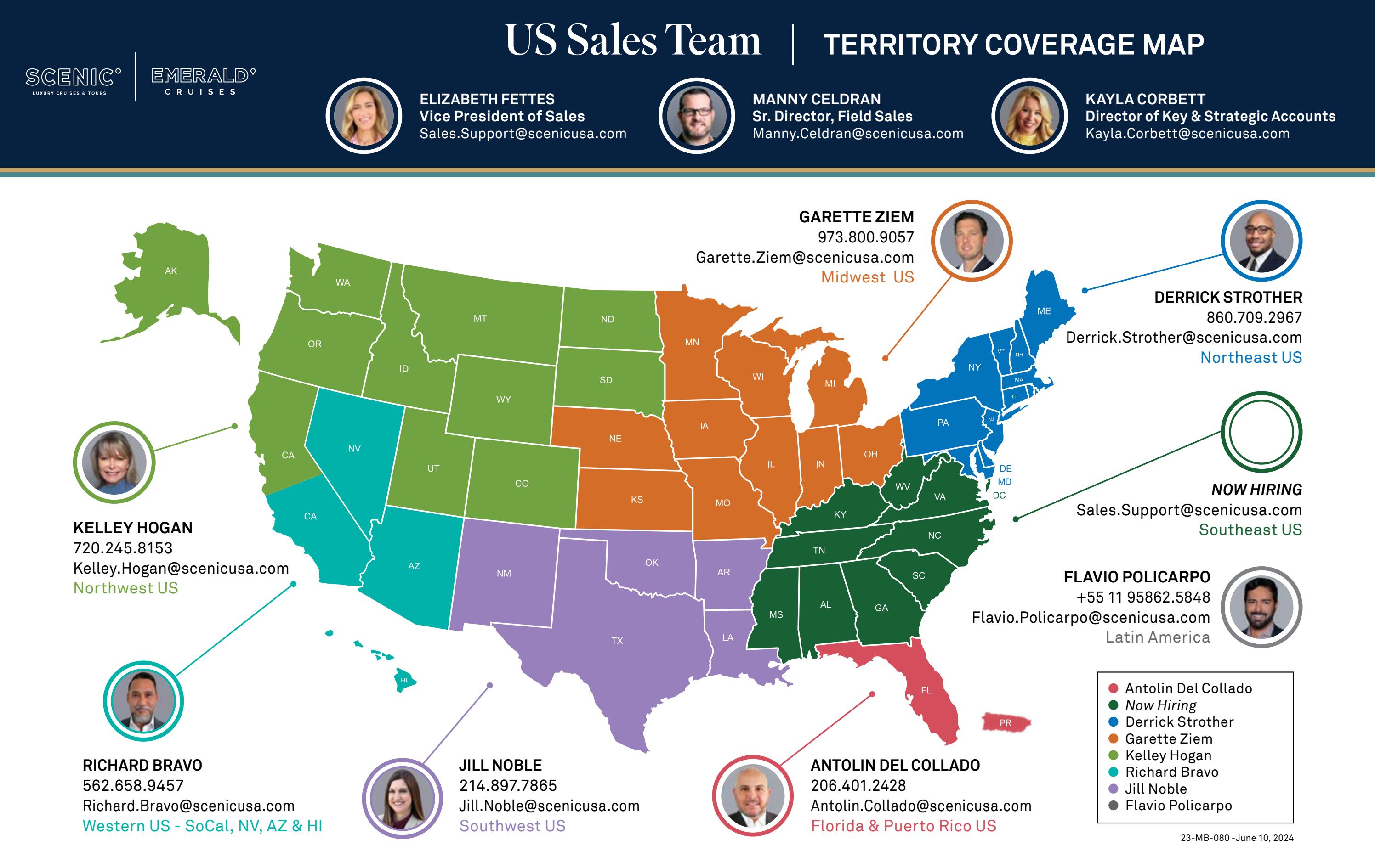Scenic Group | US & LATAM Sales Territory Map by Scenic & Emerald ...