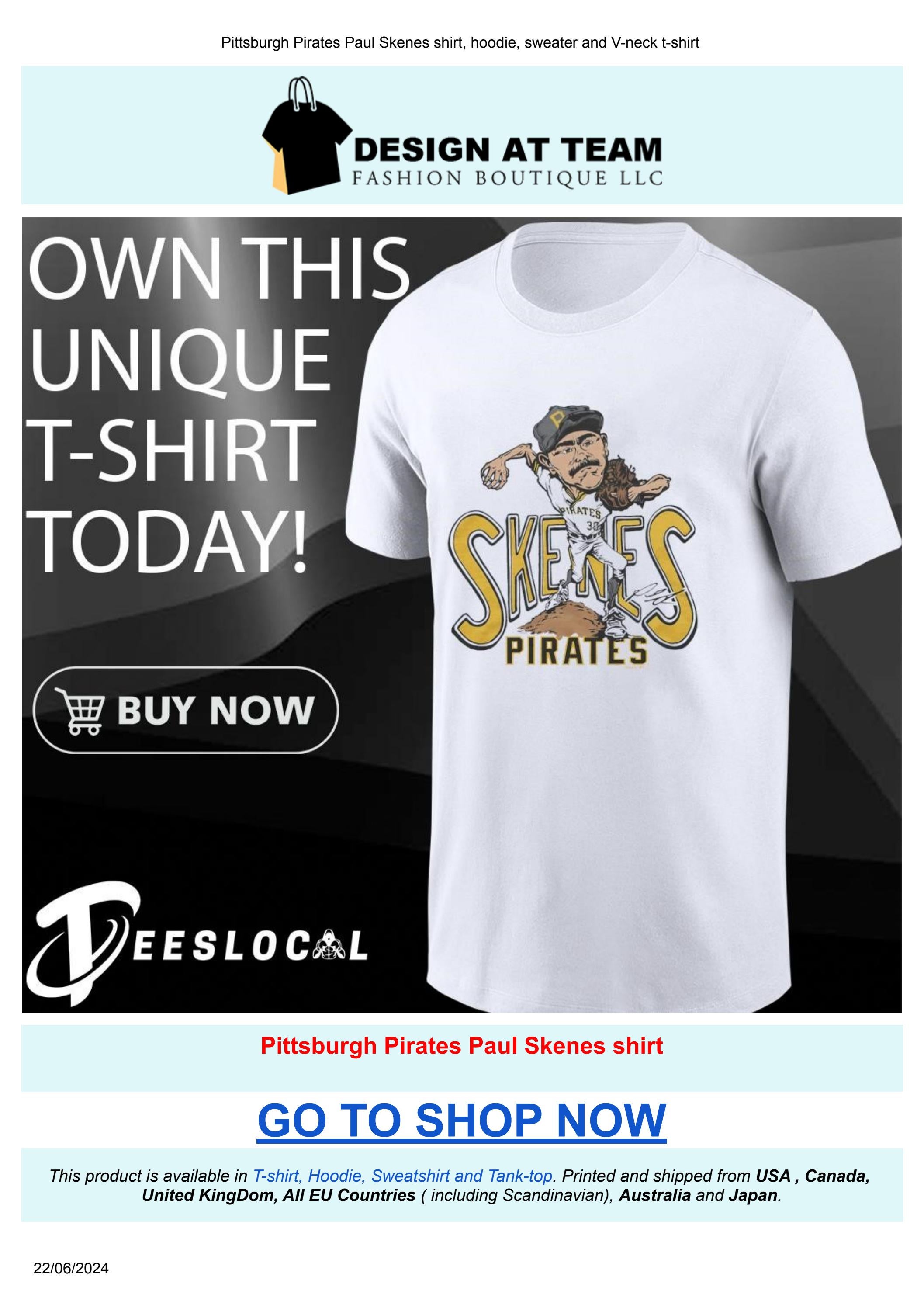 Pittsburgh Pirates Paul Skenes shirt by Design AT Shop - Issuu