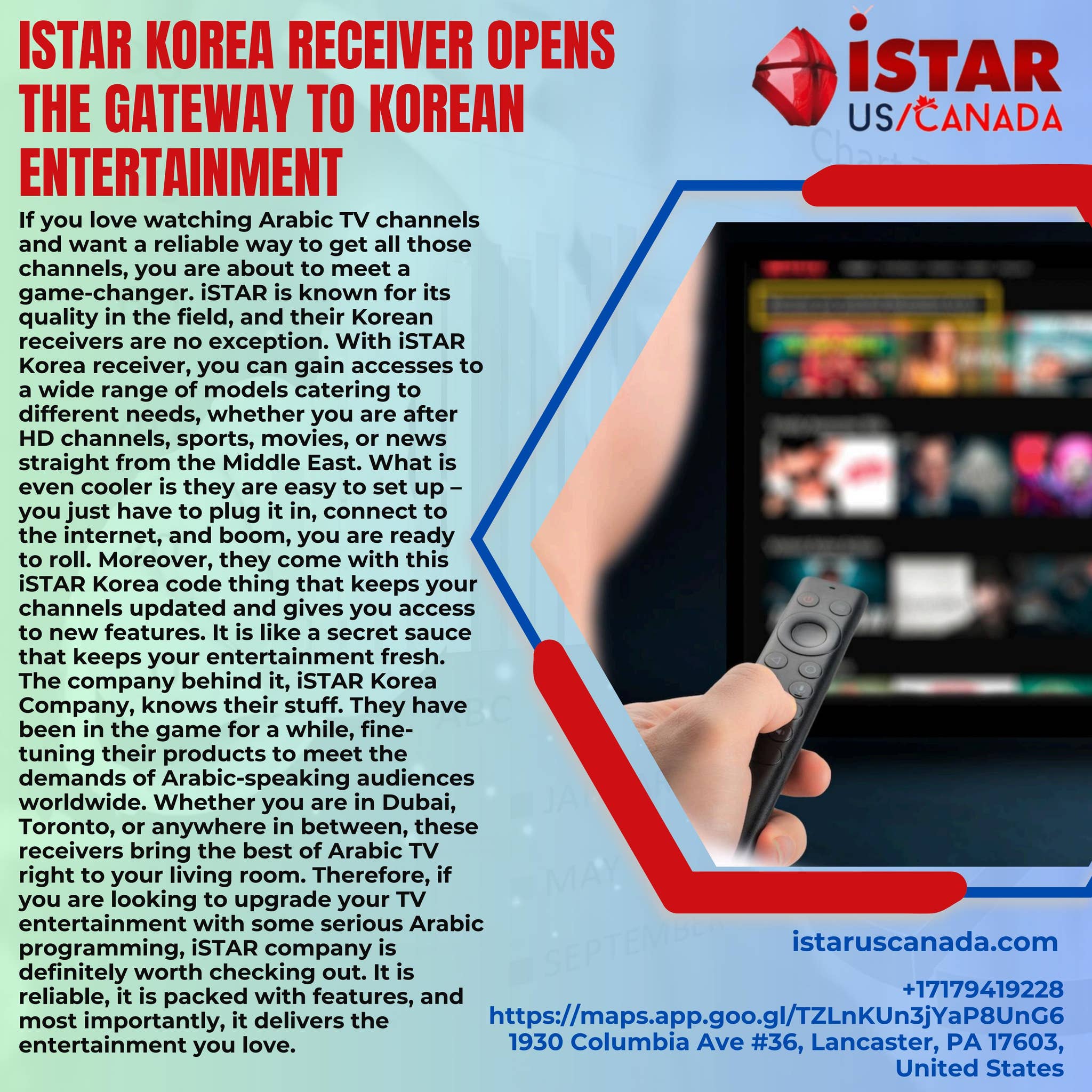 iSTAR Korea Receiver opens the Gateway to Korean Entertainment by iStar ...