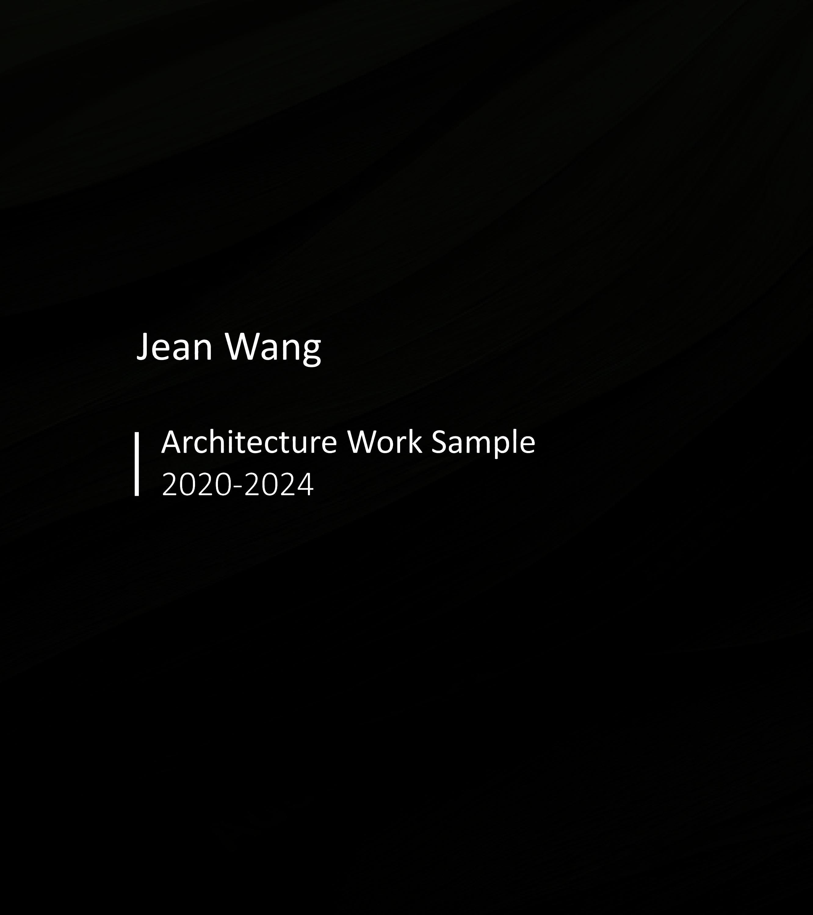 Jean Wang Work Sample by jinghan_archstudio - Issuu
