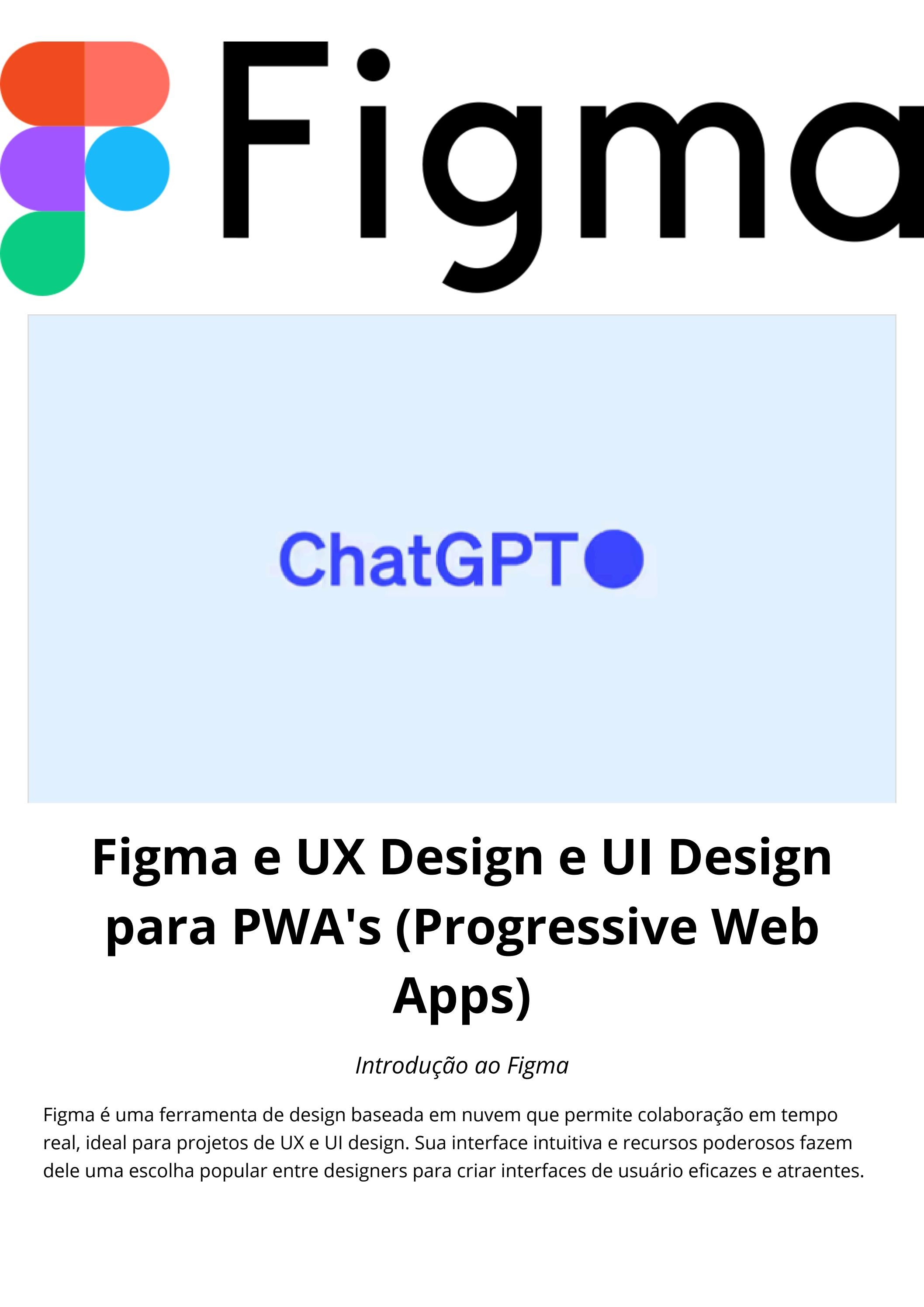 Figma e UX Design e UI Design para PWA's (Progressive Web Apps) by Gab ...