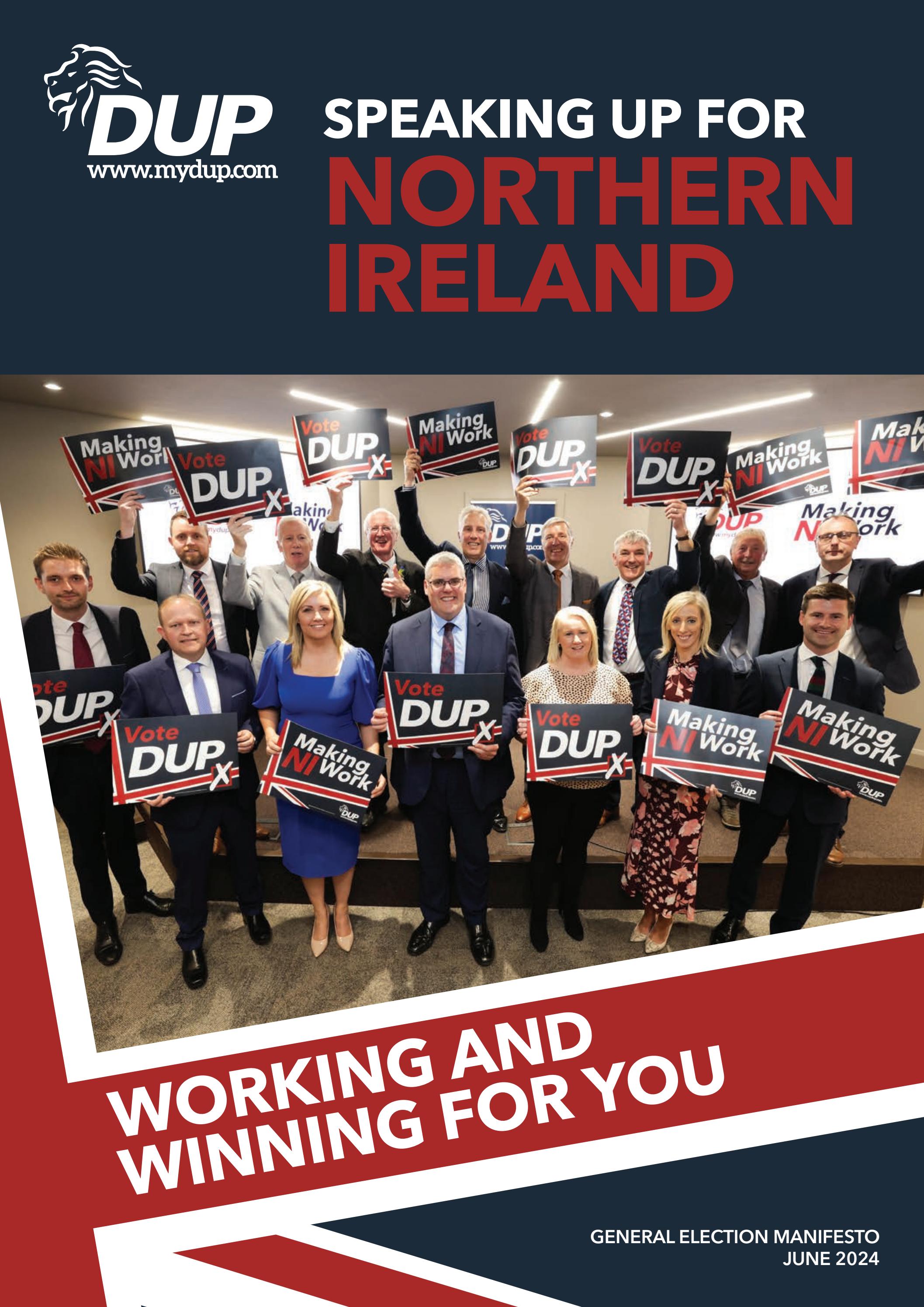 DUP General Election Manifesto 2024 by DemocraticUnionistParty - Issuu