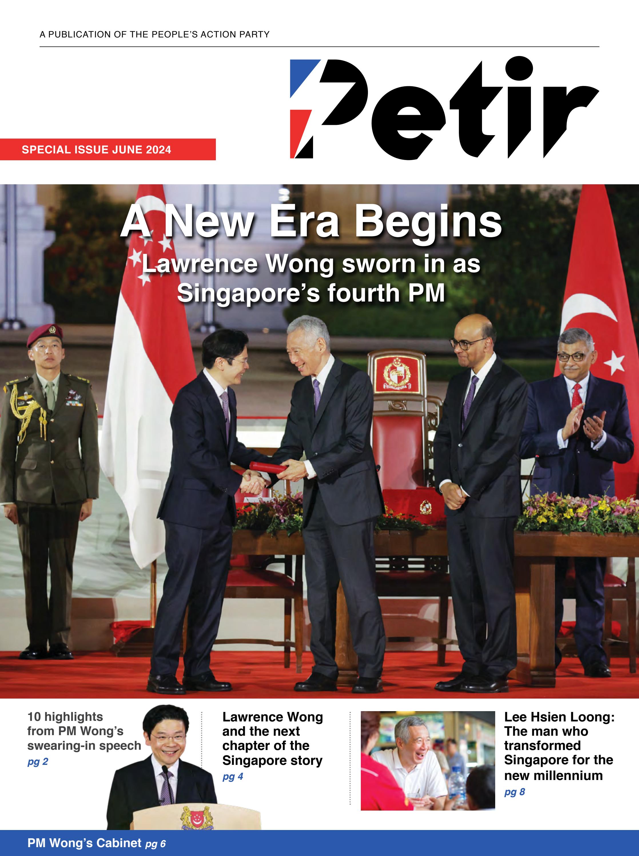 A New Era Begins. Lawrence Wong sworn in as Singapore's fourth PM. by People's Action Party - Issuu