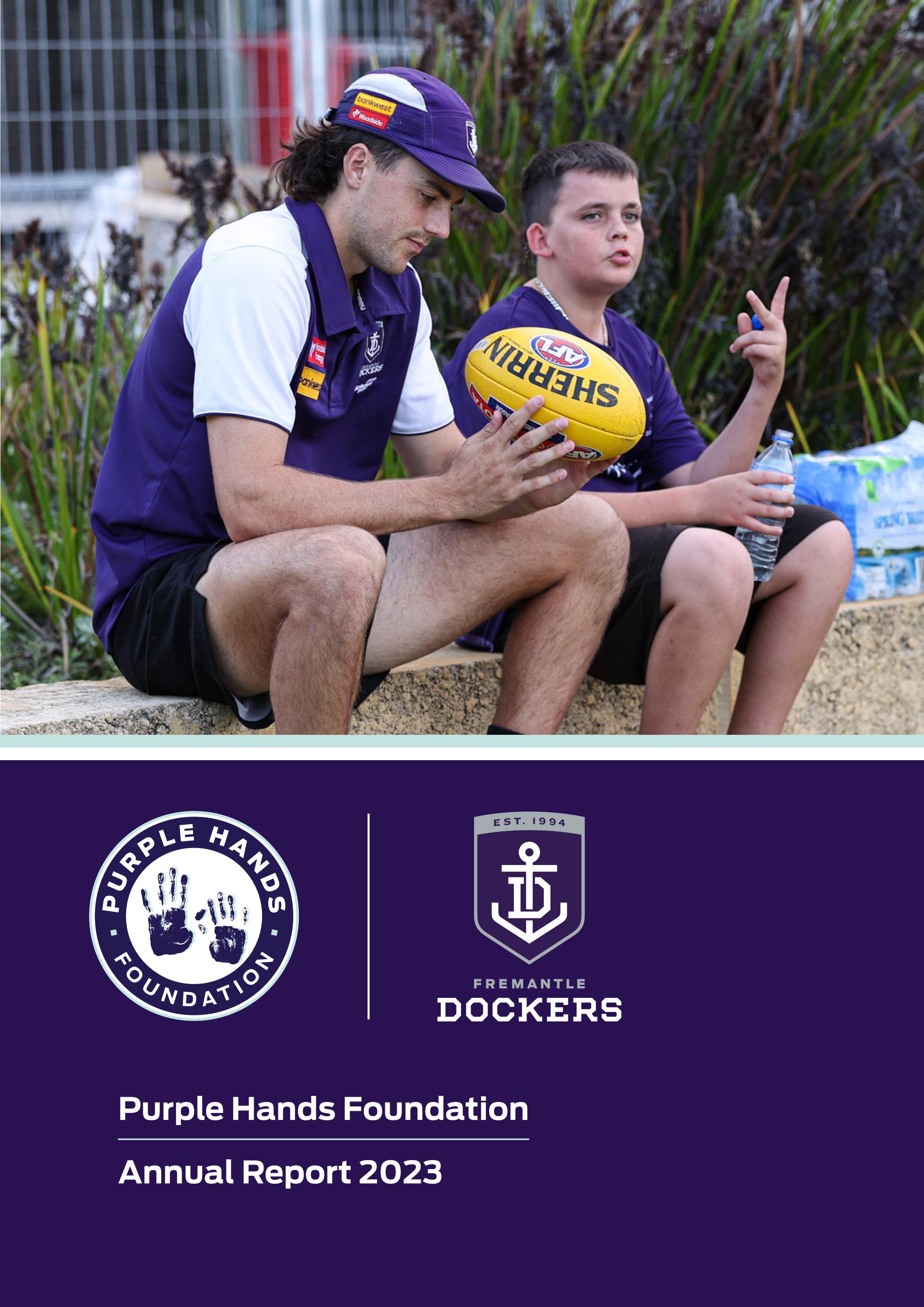 2023 Purple Hands Foundation Annual Report by fremantledockers - Issuu