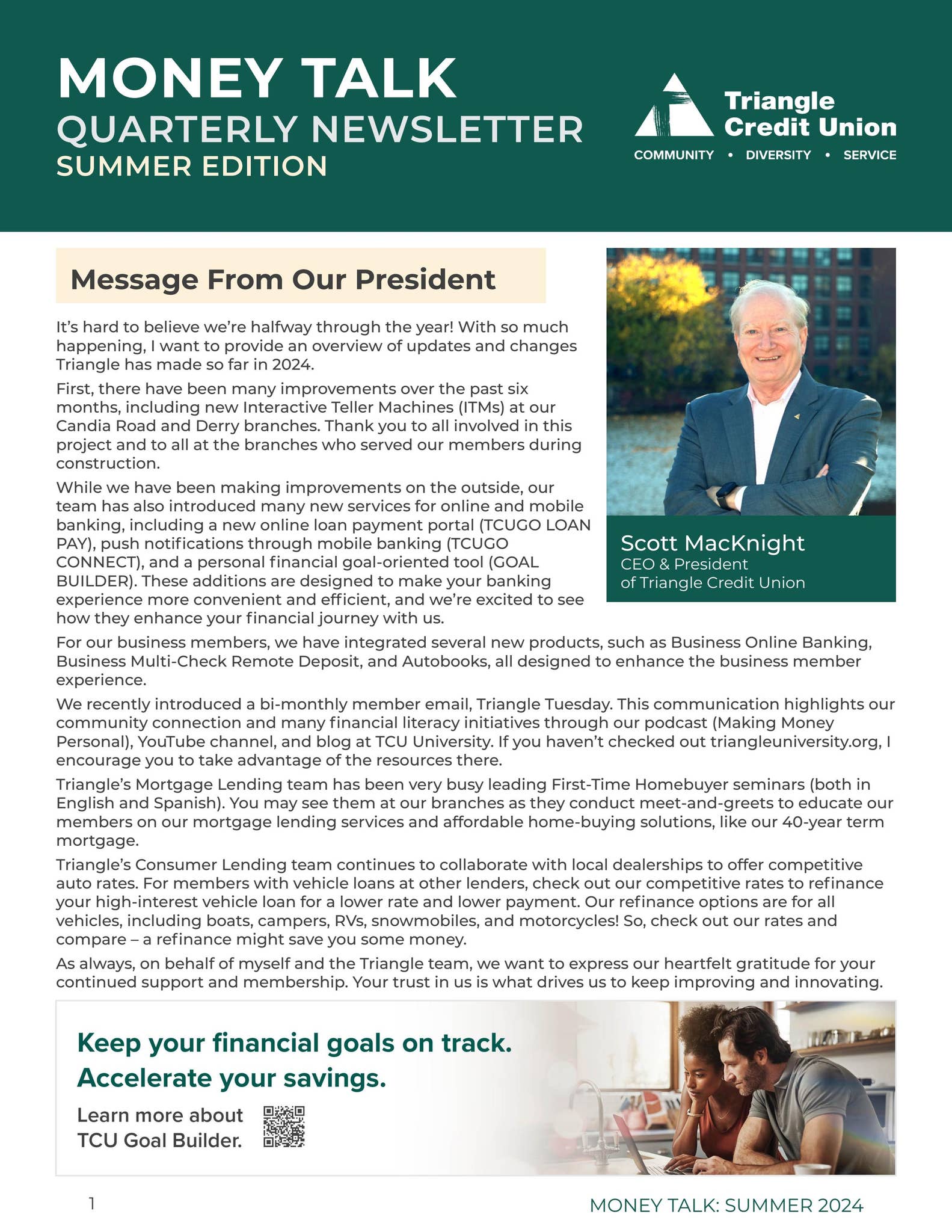 2024 Money Talk Newsletter - Summer Edition by Triangle Credit Union ...