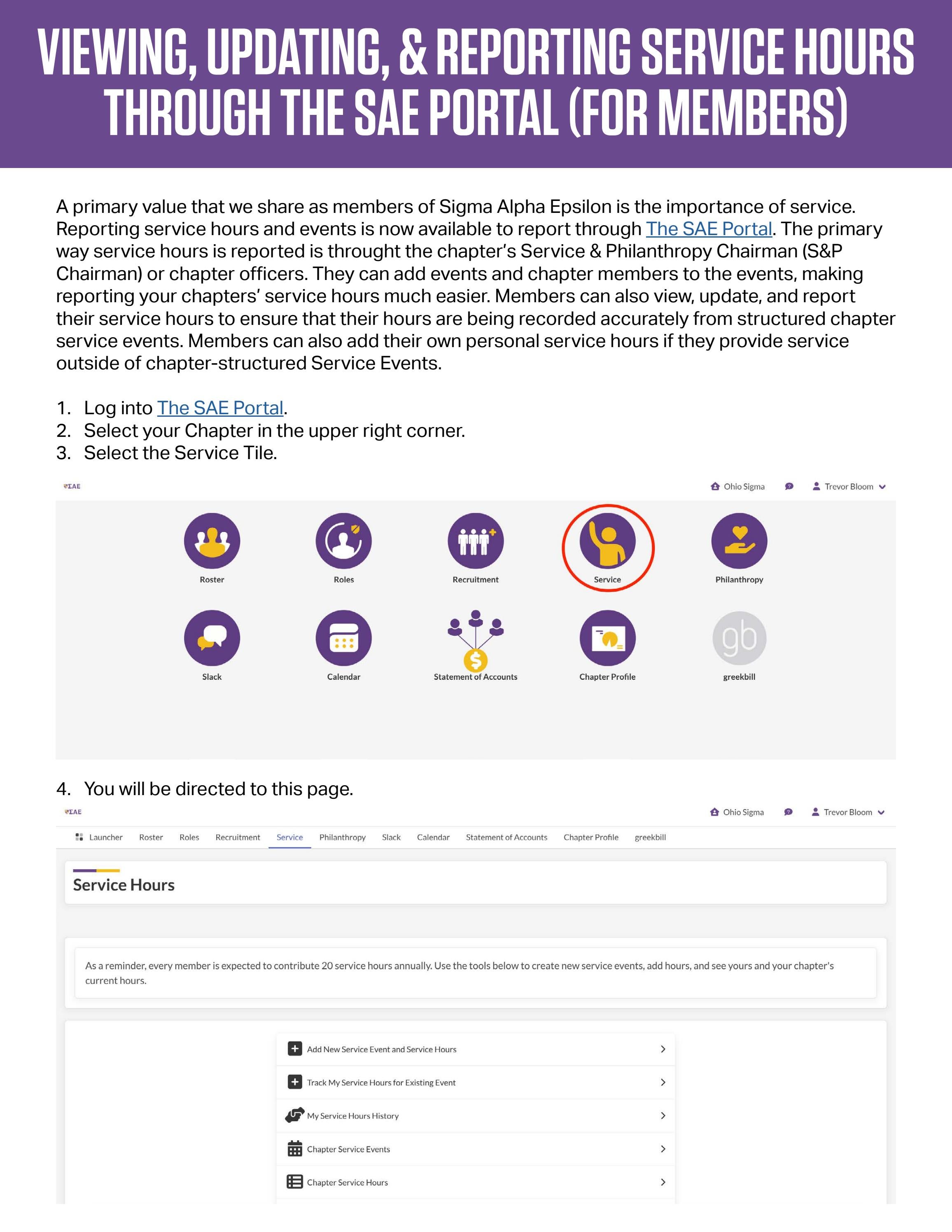 The SAE Portal: Viewing, Updating, and Reporting Service Hours (for ...