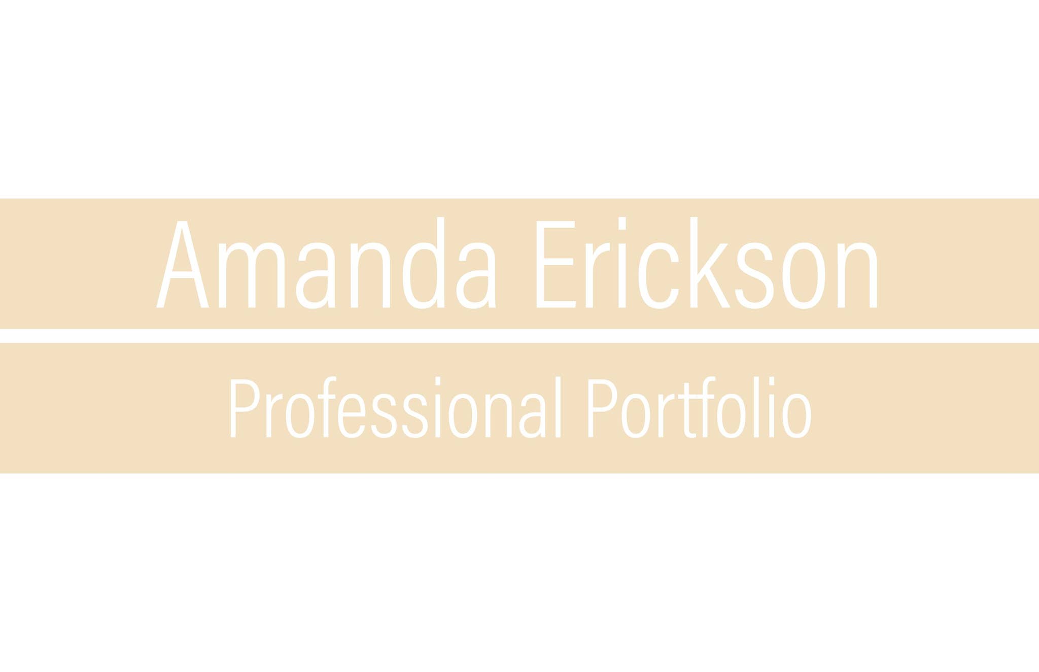 Amanda Erickson Professional Portfolio by amandaerickson - Issuu