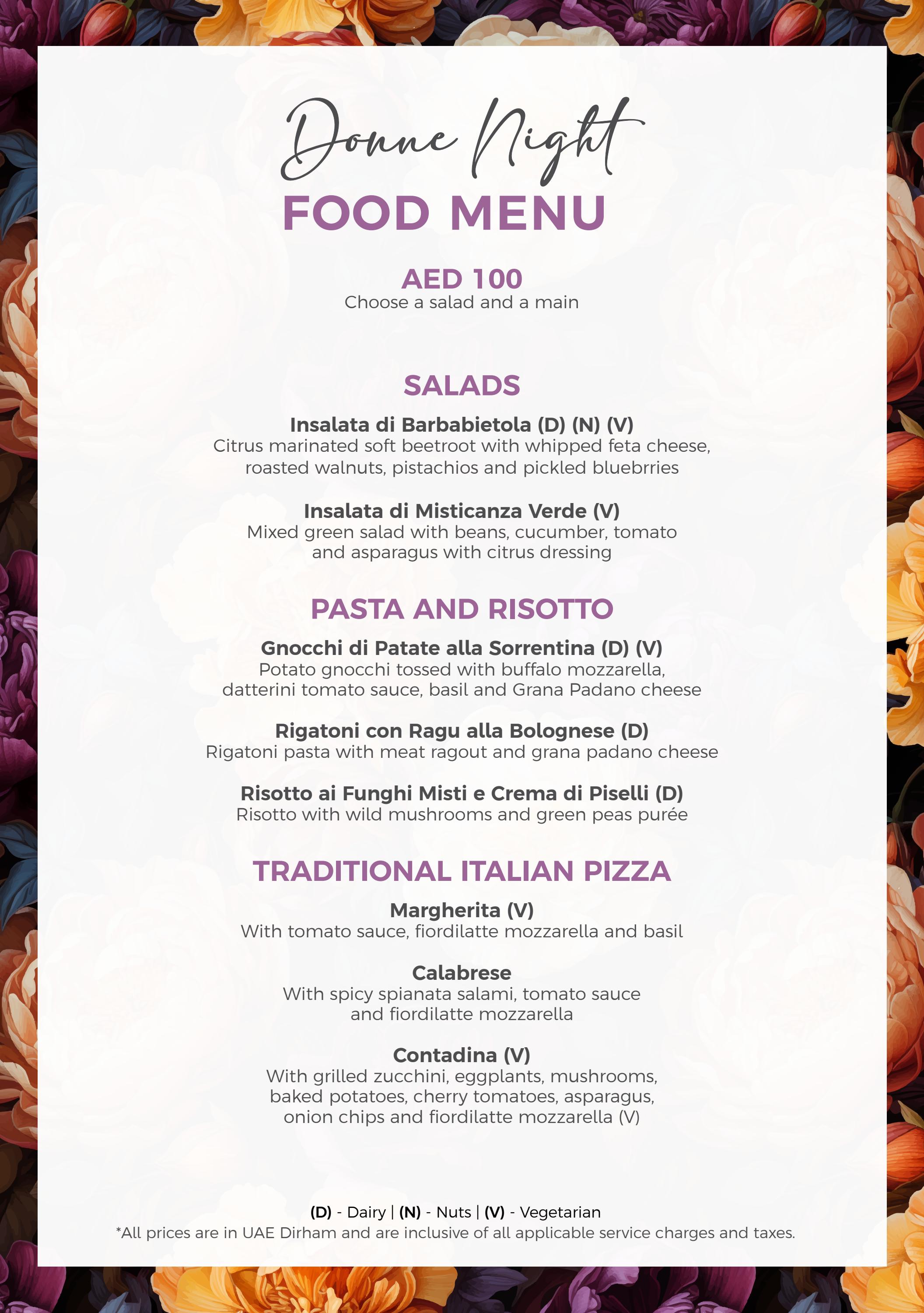 Filini Ladies Night Menu by Yas Plaza Hotels - Issuu