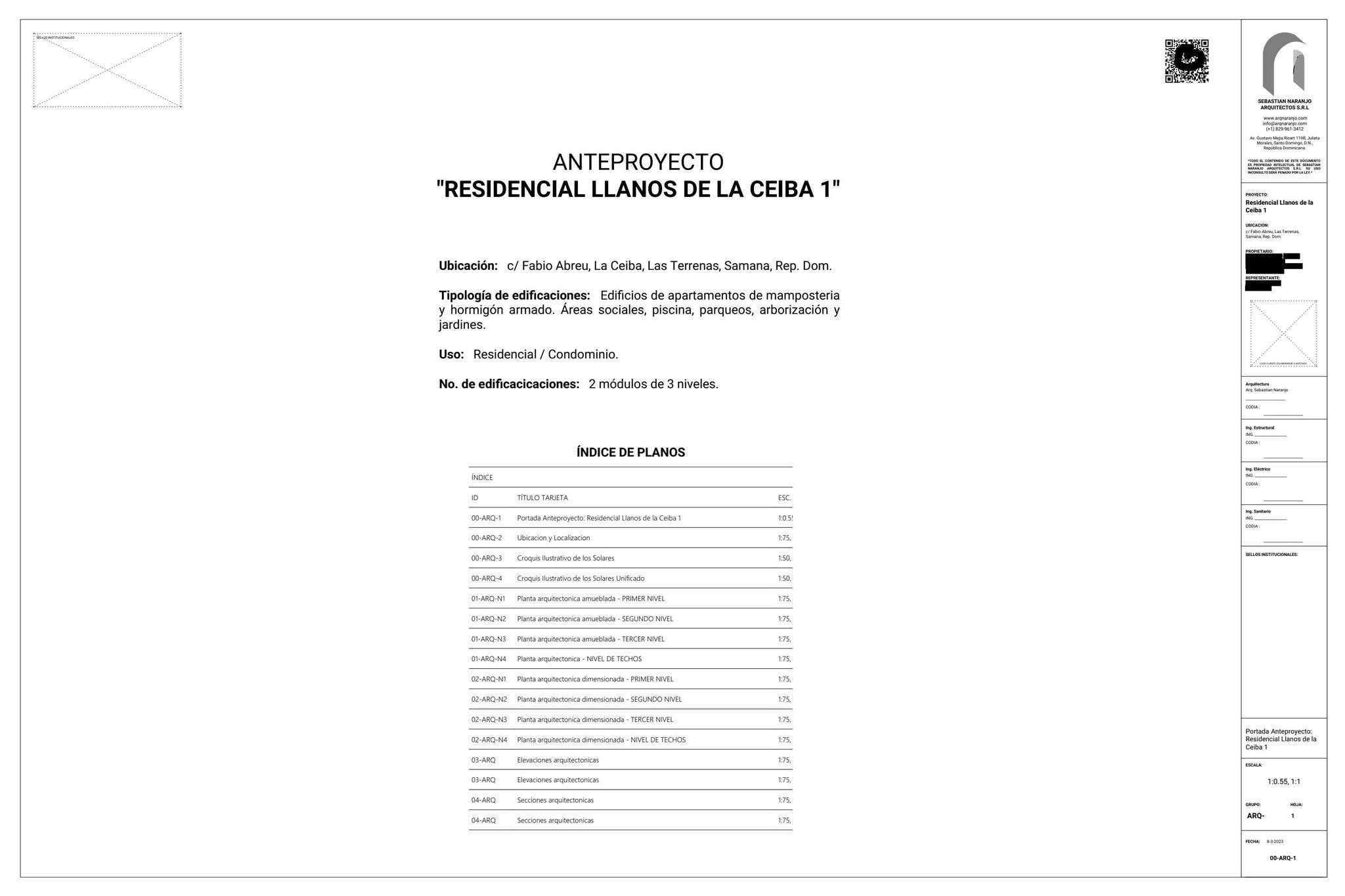 Referencia de Anteproyecto Arquitectónico: Edificio Residencial by Sebastian Naranjo Arquitectos ...
