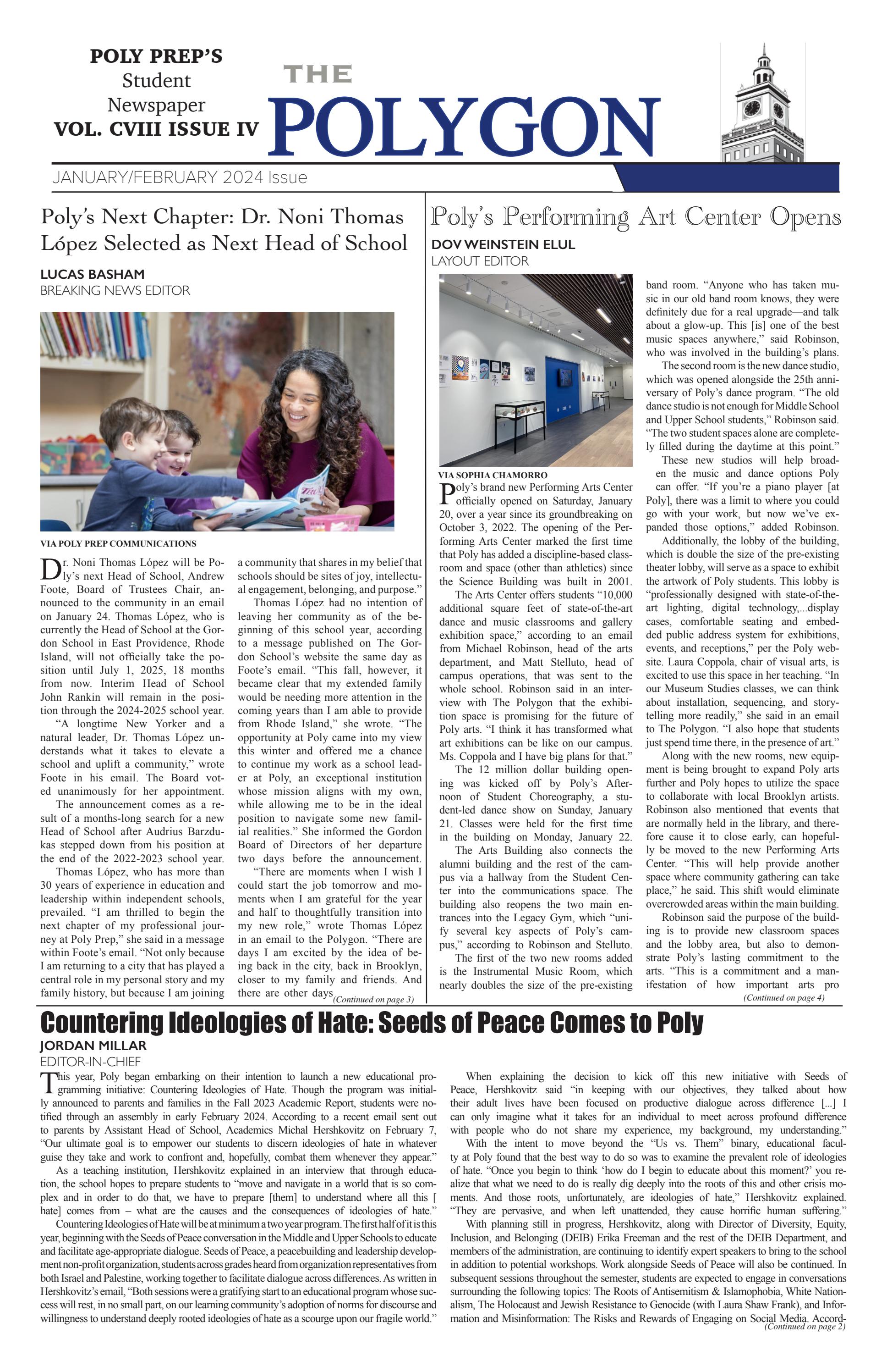 Polygon: January/February Issue by Poly Prep Country Day School - Issuu