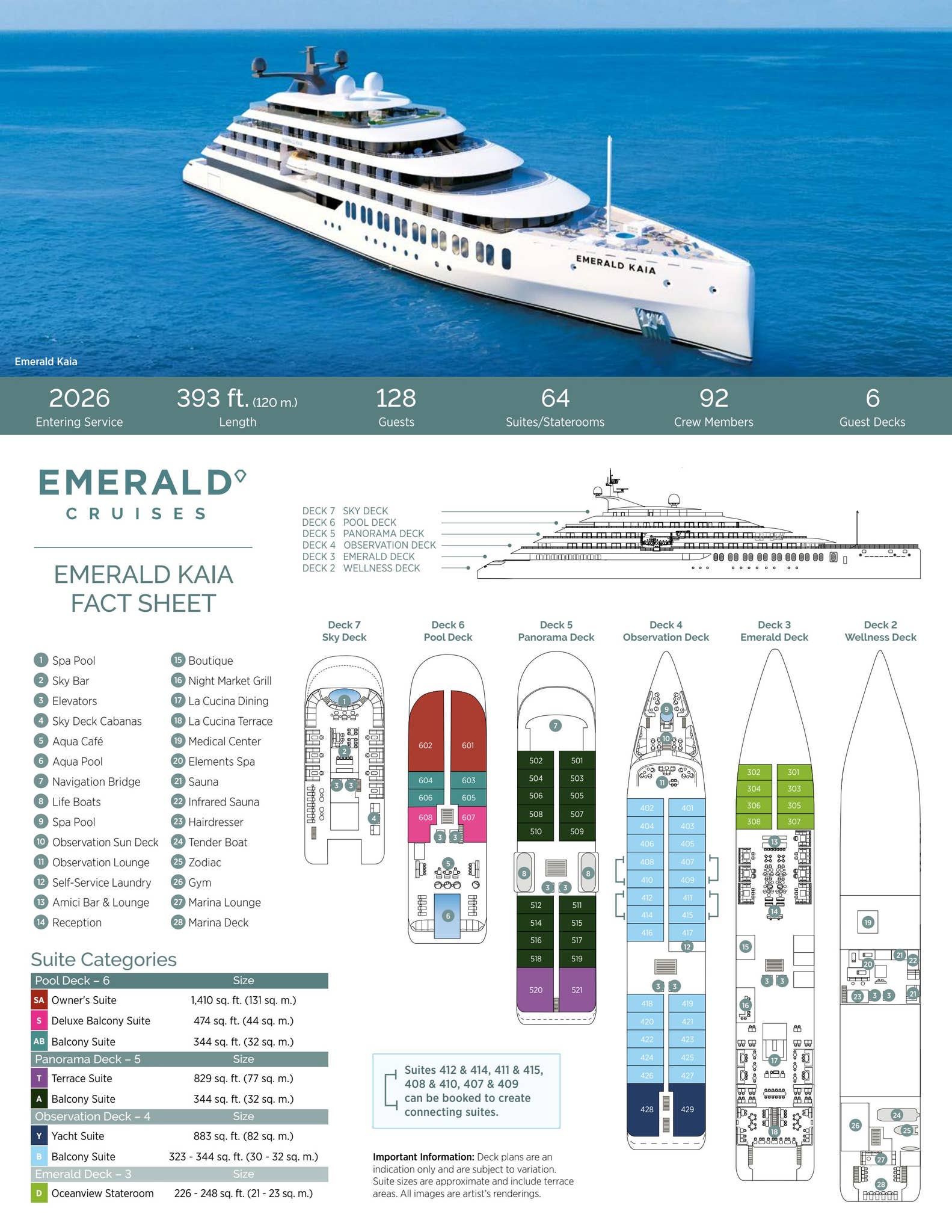 Emerald Cruises - Emerald Kaia Fact Sheet by Scenic & Emerald Cruises ...