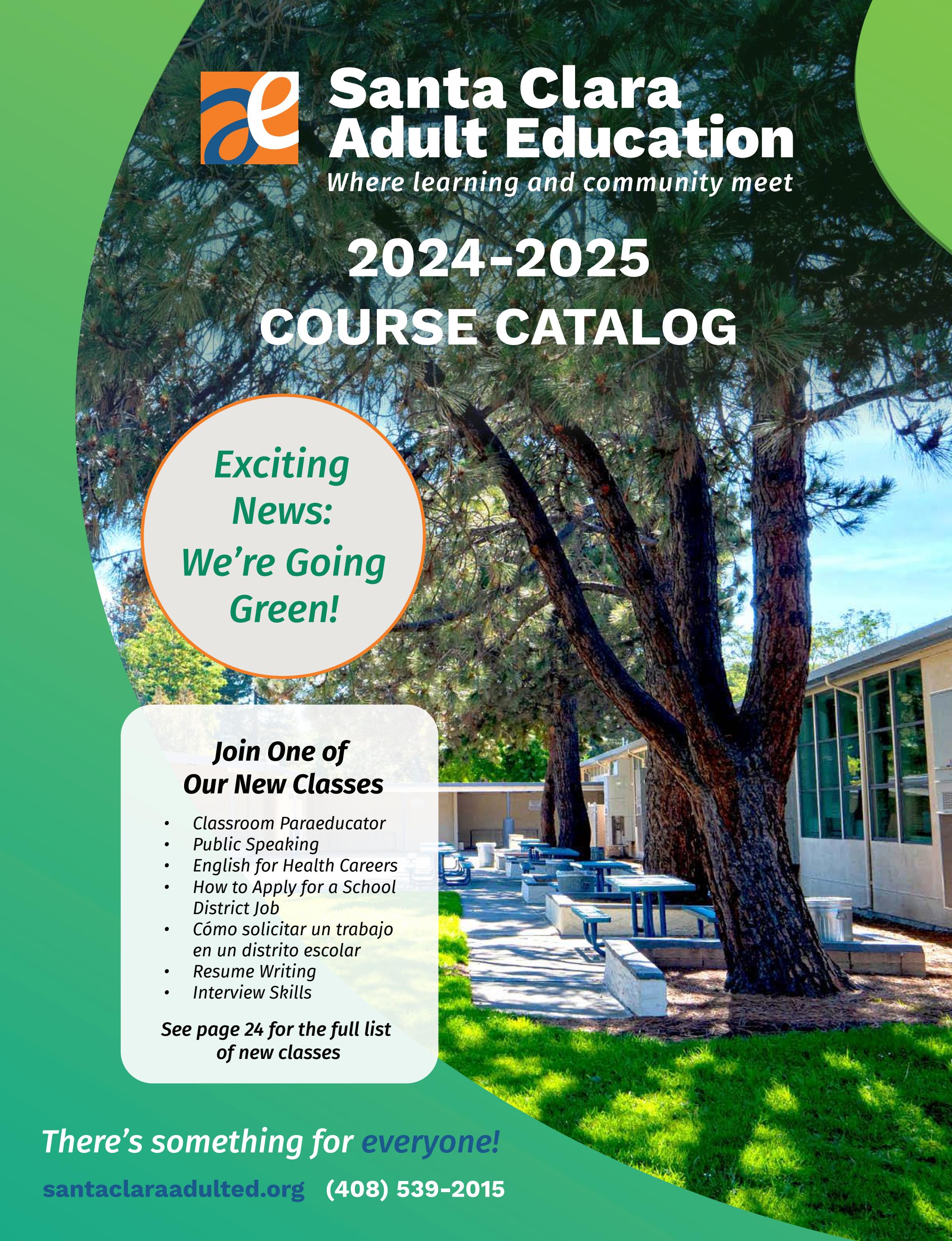 Santa Clara Adult Education Fall 2024 Catalog by Akkedis Digital - Issuu