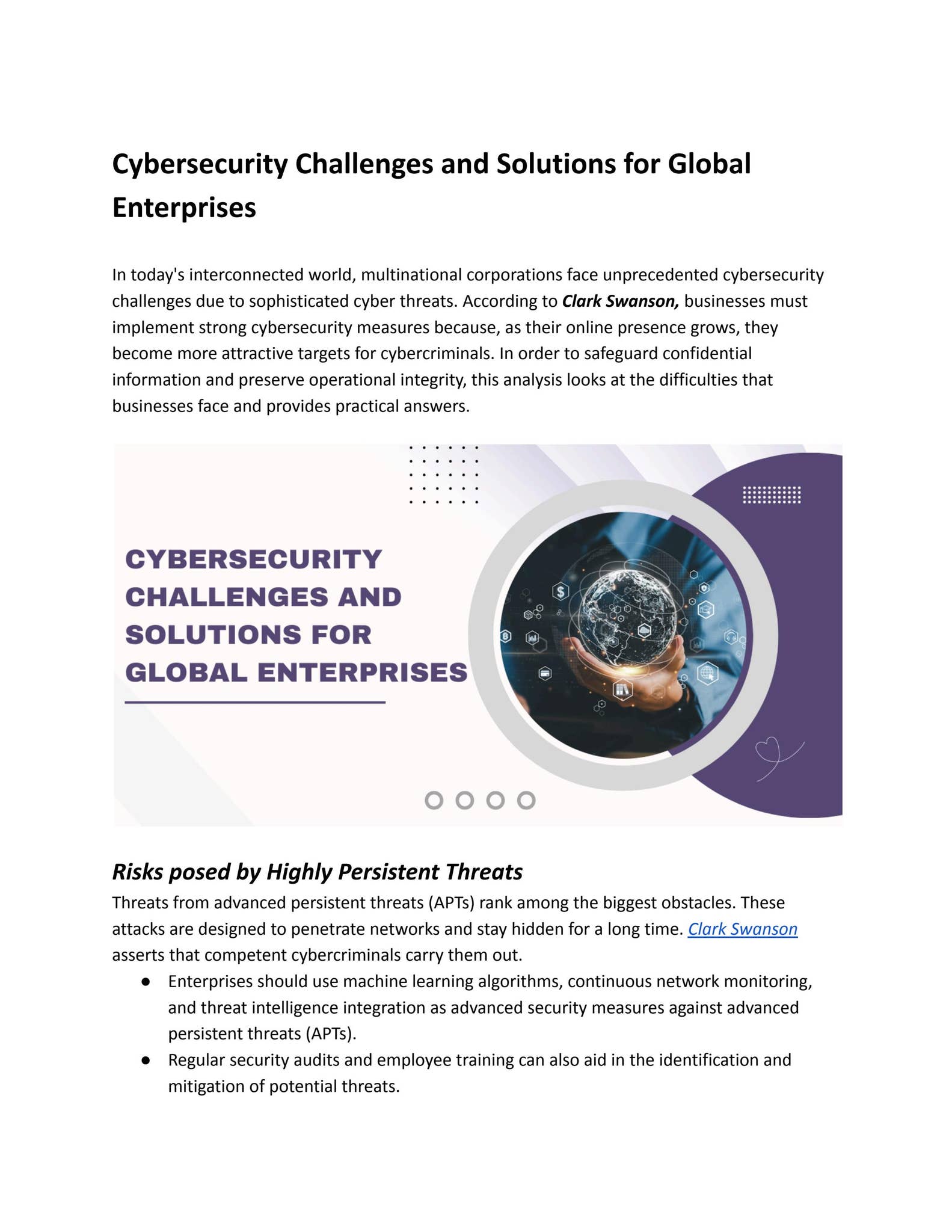 Clark Swanson: Pioneering Entrepreneur by Clark Swanson - Issuu