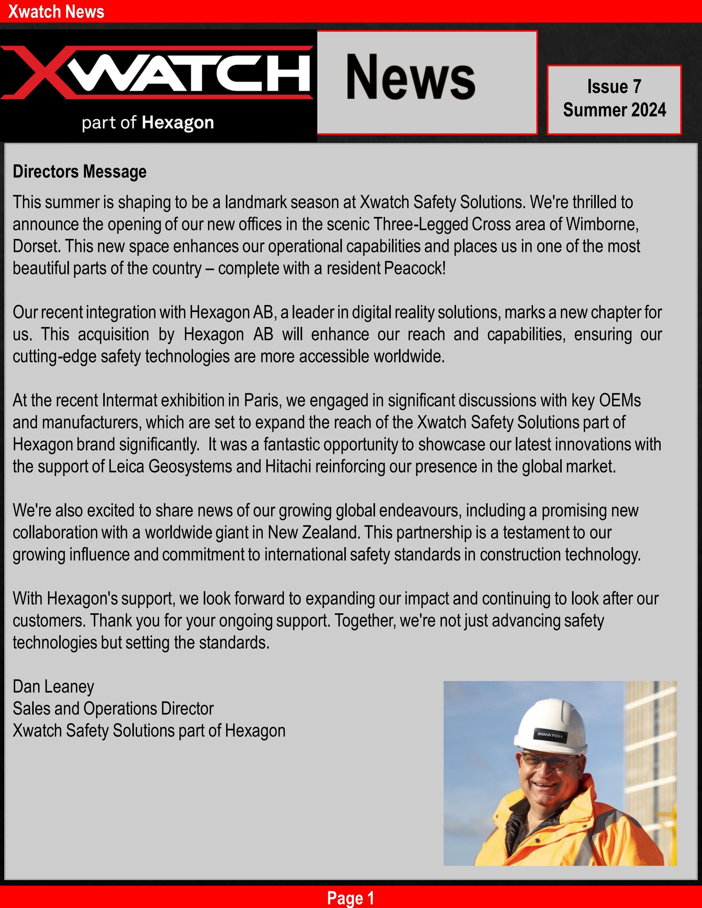 Xwatch Safety Solutions part of Hexagon Summer 2024 Newsletter by Xwatch Safety Solutions - Issuu