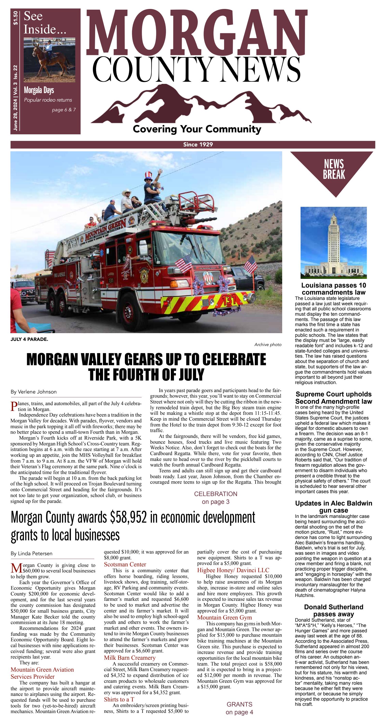 The Morgan County News | June 28, 2024 by The City Journals - Issuu