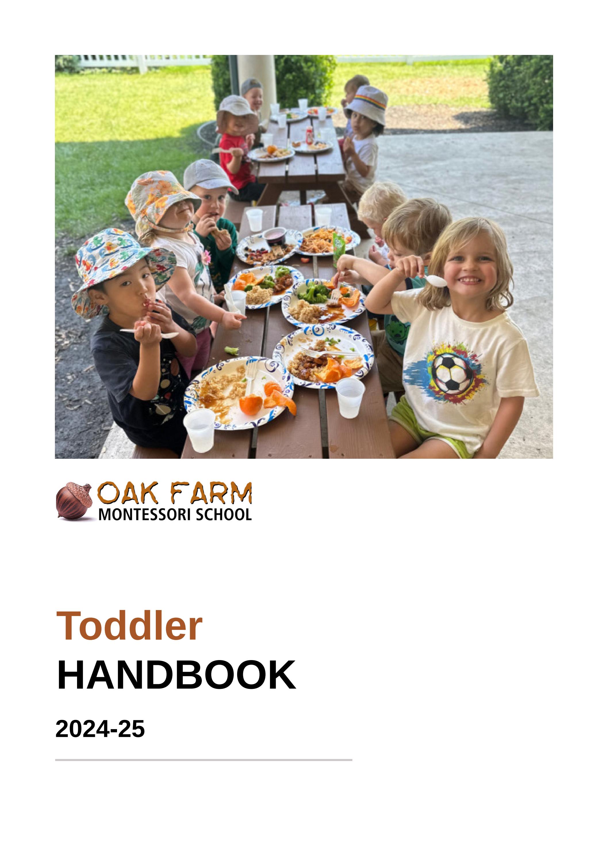 OFMS Toddler Handbook 24-25 by Oak Farm Montessori School - Issuu
